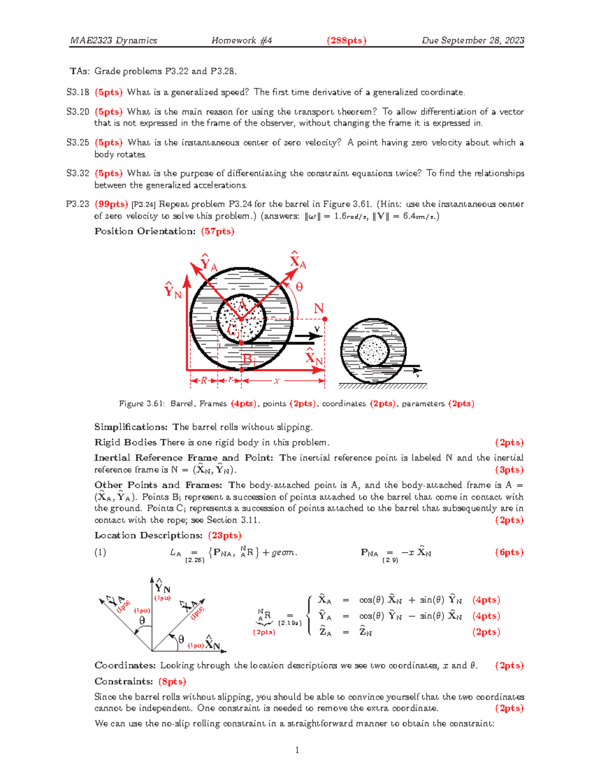 HW4sol 1 - this is a homework solution for a complex dynamics class. - TAs: Grade problems P3 ...