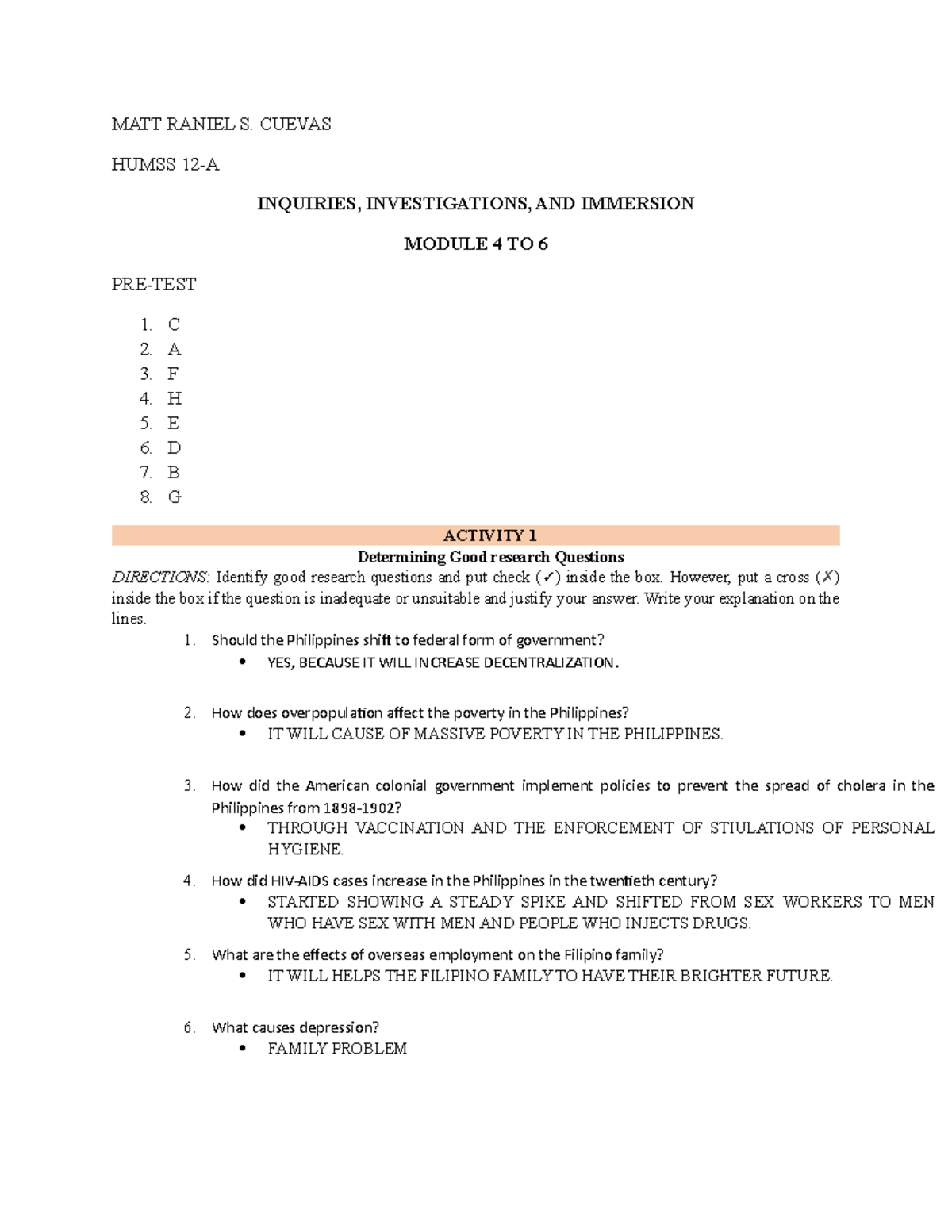 Iii-m456 - Sample Research Paper - MATT RANIEL S. CUEVAS HUMSS 12-A ...
