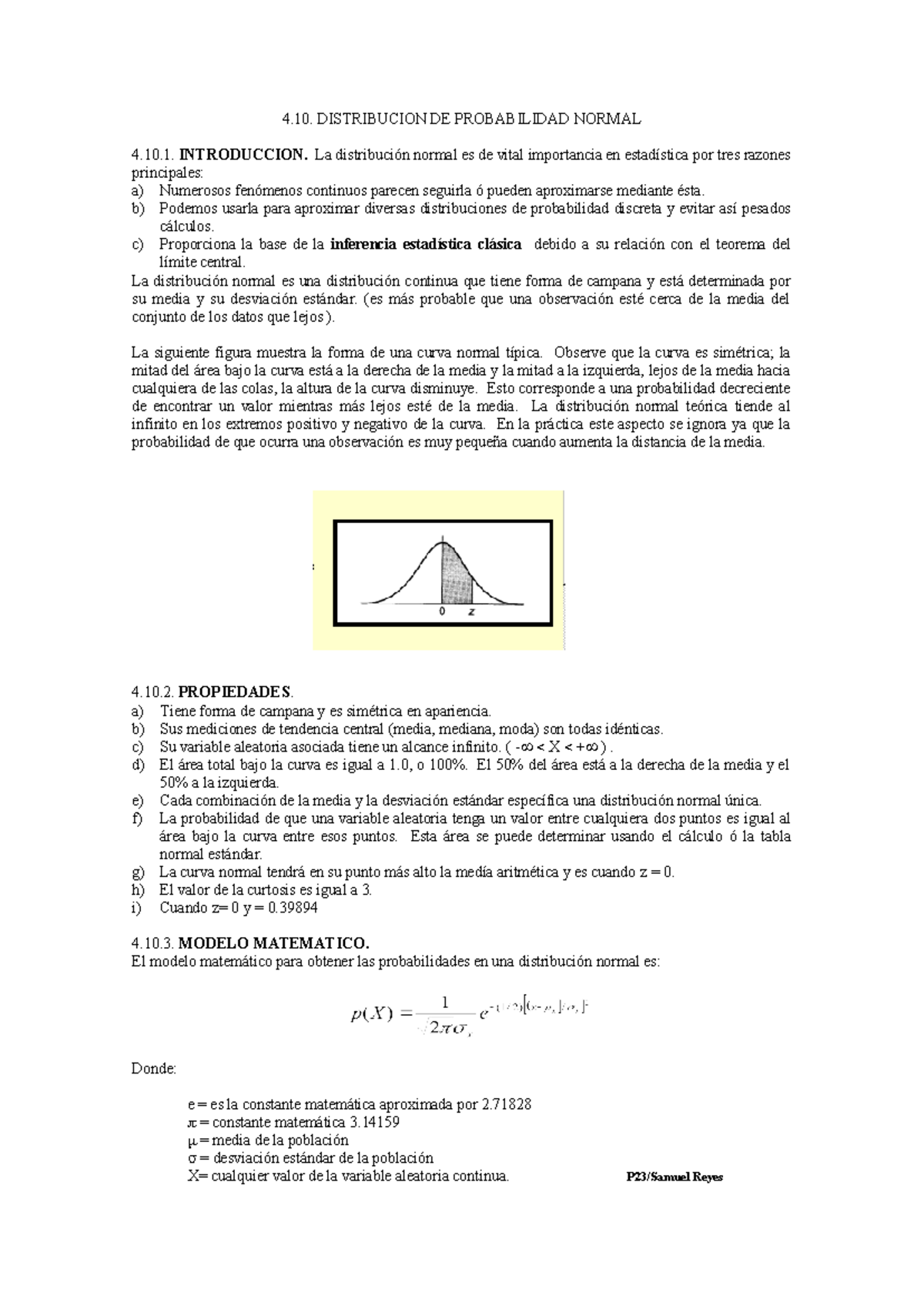 Distribuci n normal - 4. DISTRIBUCION DE PROBABILIDAD NORMAL 4.10. INTRODUCCION. La distribución ...