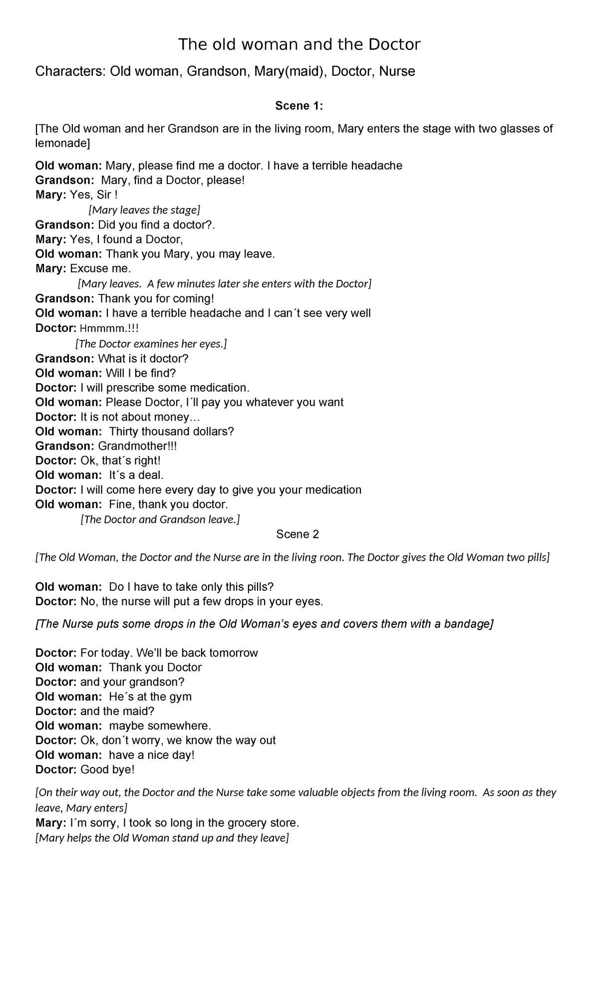 The old woman and the Doctor (1) - The old woman and the Doctor ...