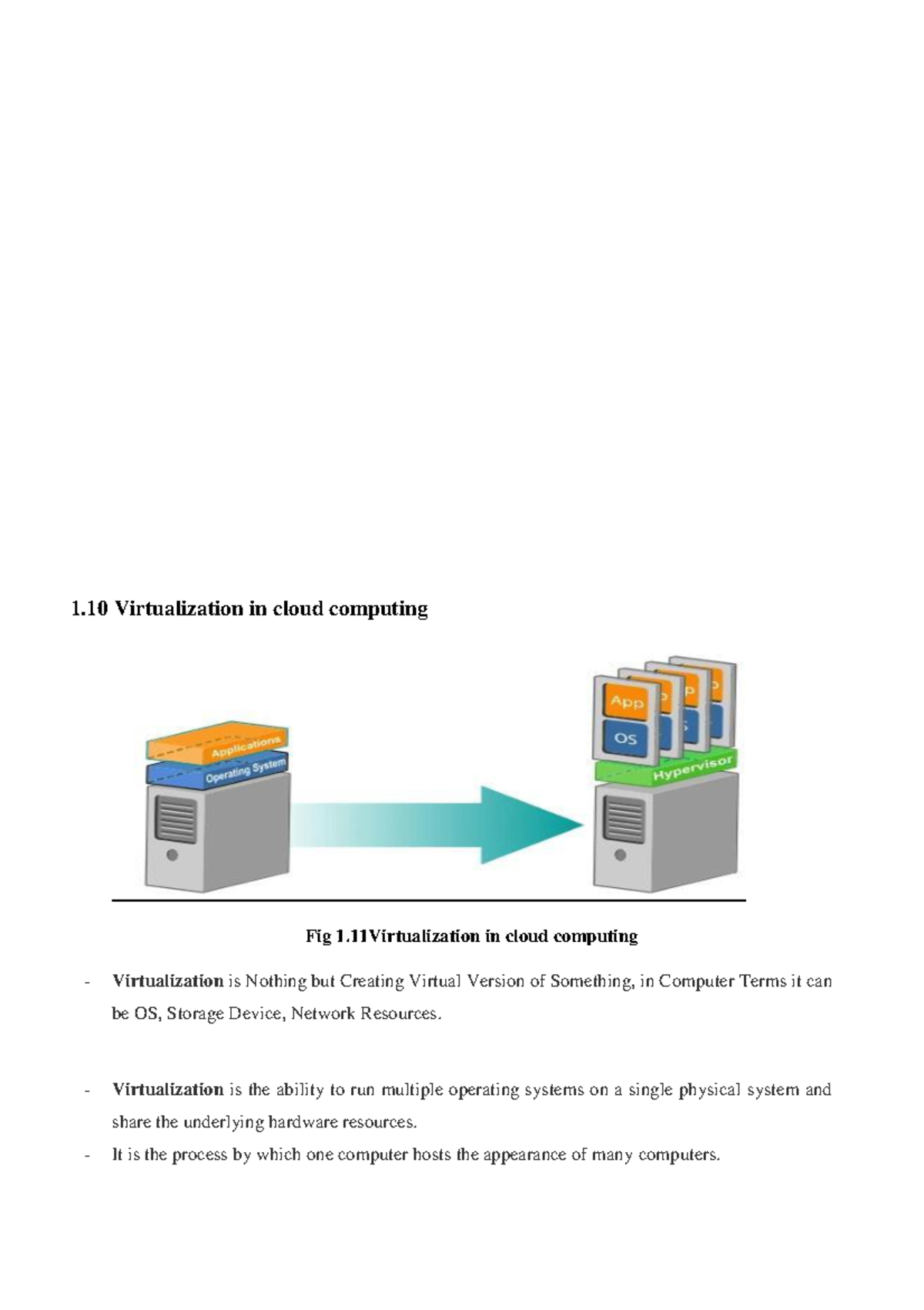 Cloud computing unit 4 - 1 Virtualization in cloud computing Fig 1 in cloud computing ...