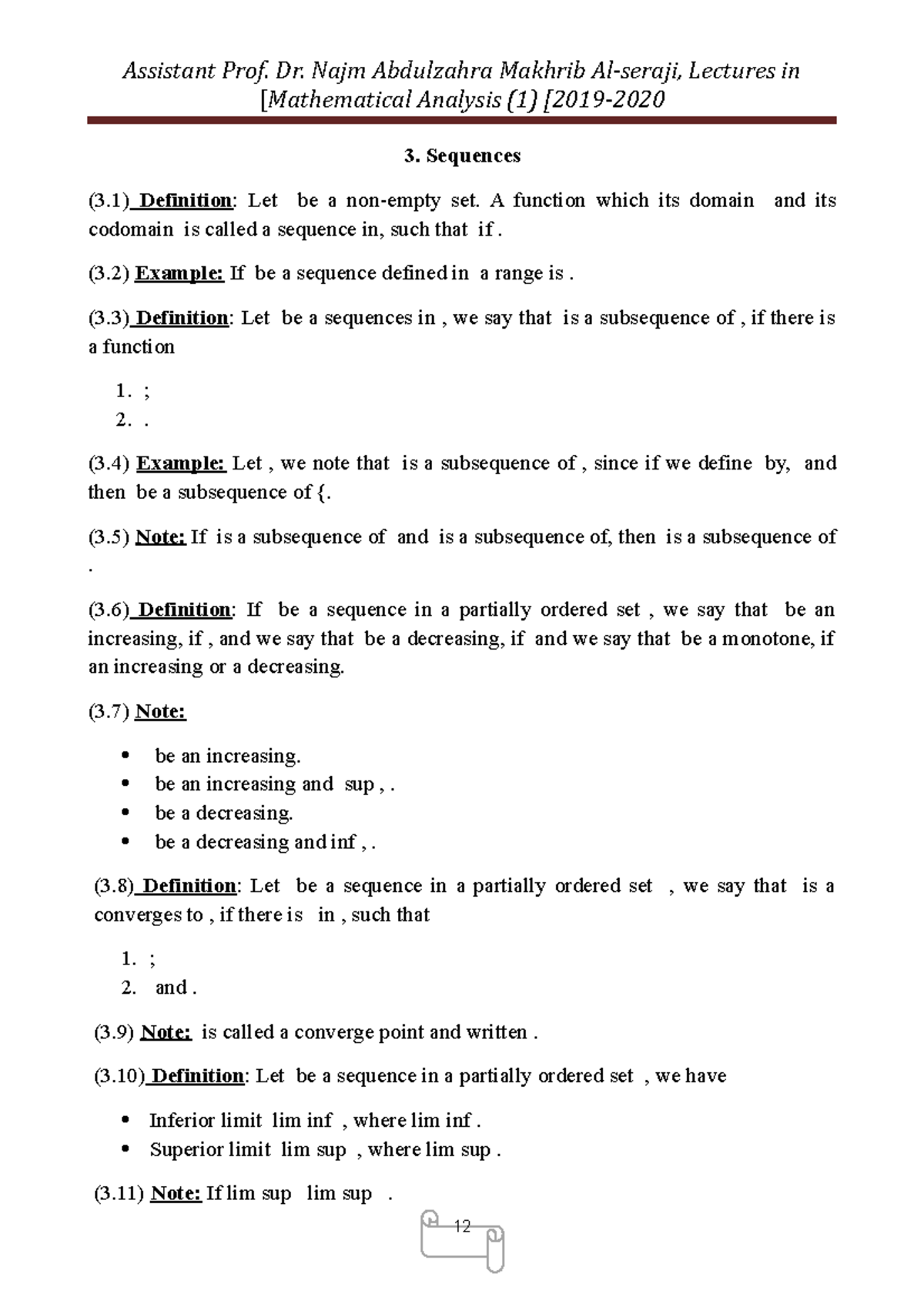 Mathematical Analysis 1 -1 - [Mathematical Analysis (1) [2019 ...