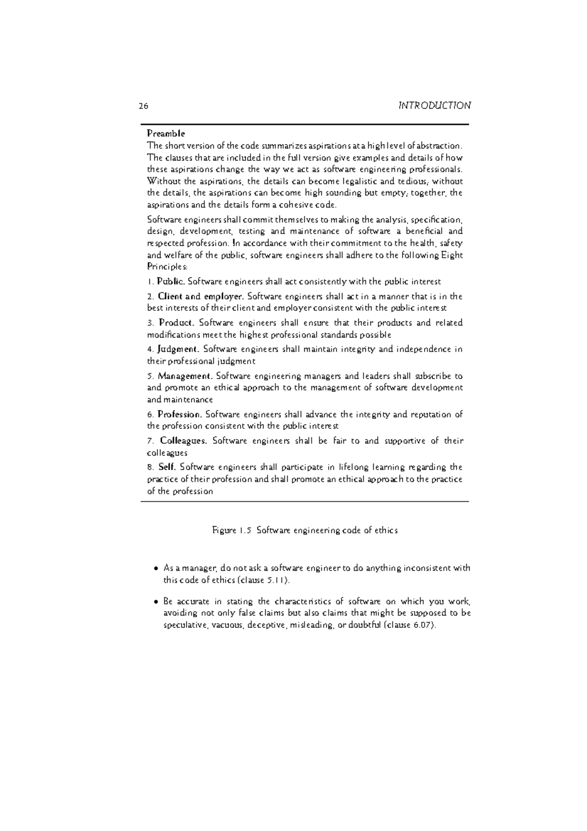 Software Engineering Lecture Notes 26 Introduction Preamble The Short Version Of The Code