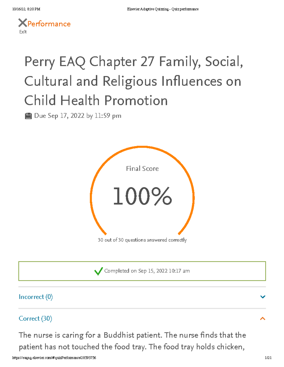 Perry EAQ Chapter 27 Family, Social, Cultural and Religious Influences ...
