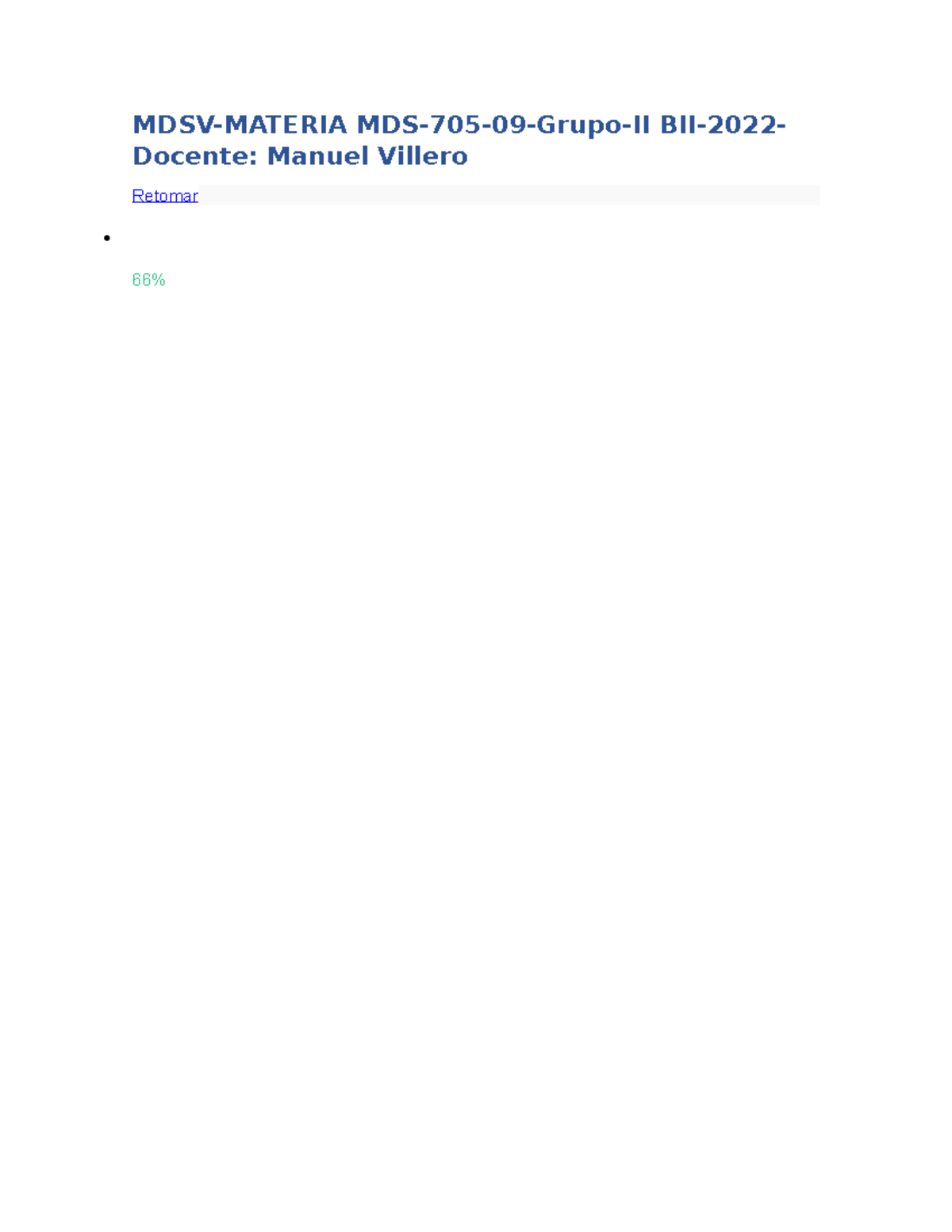 Bienvenida - xxxxxx - MDSV-MATERIA MDS-705-09-Grupo-II BII-2022 ...