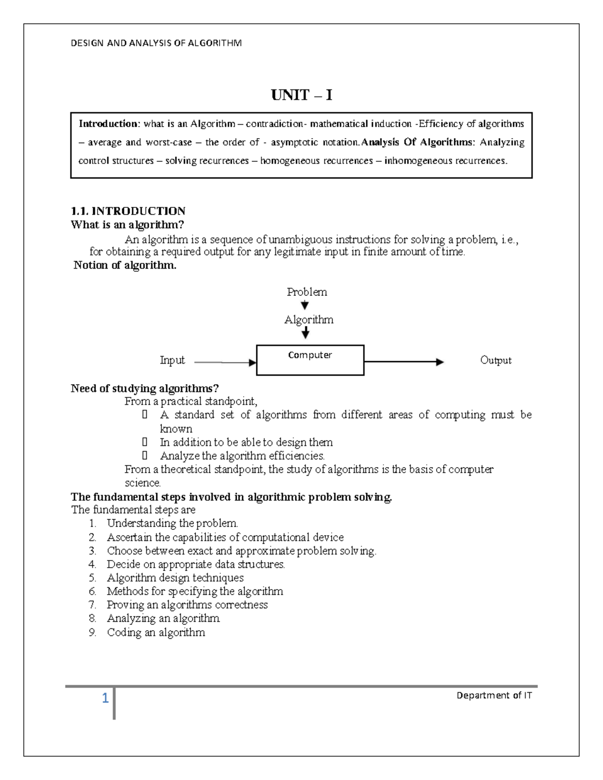 DAA(U1) - System Analysis &Design &Agile Software Development Lecture ...