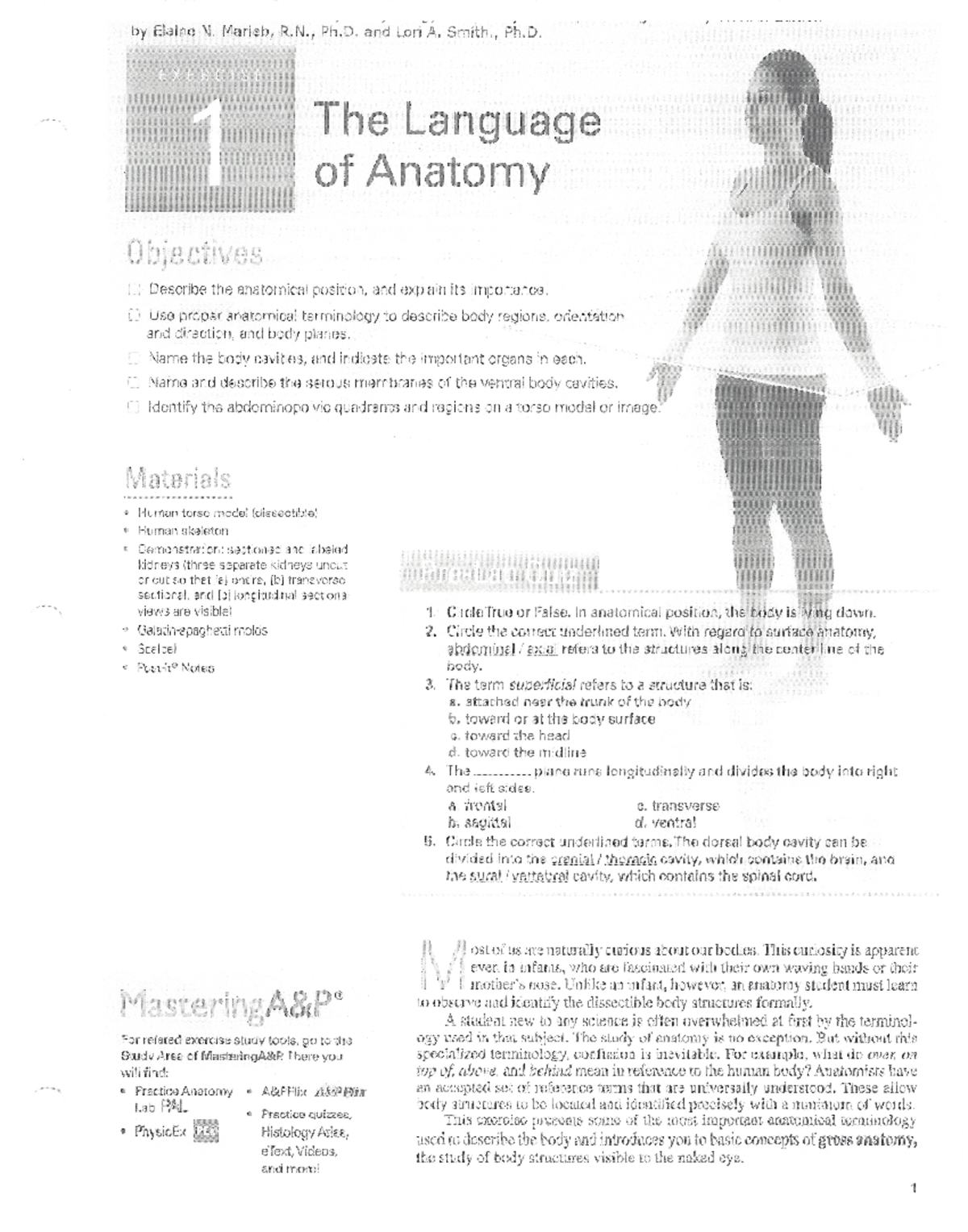AP1 Exercise 1 - BIO 1210 - Studocu