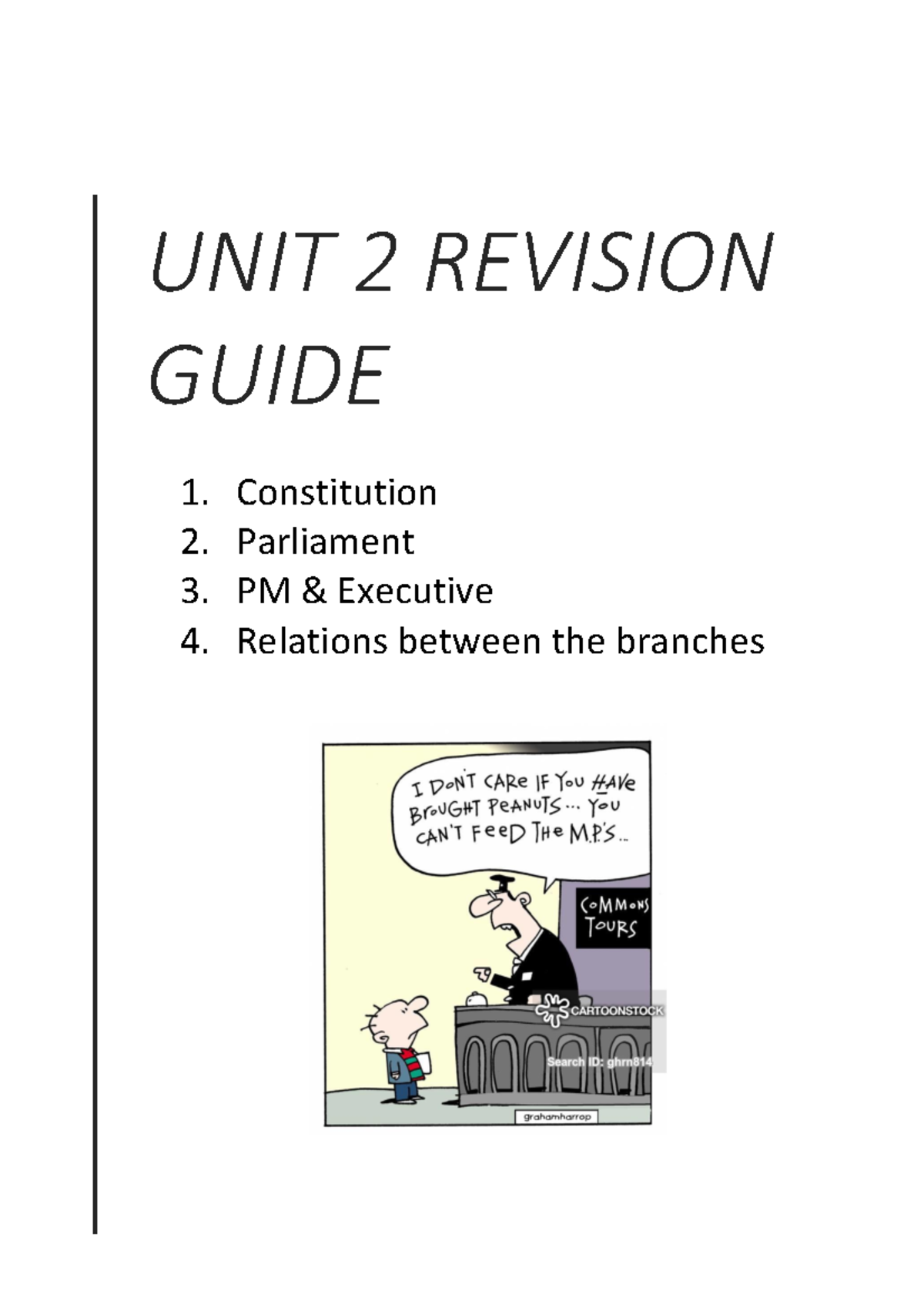 Unit 2 Revision Guide 2020 - UNIT 2 REVISION GUIDE 1. Constitution 2 ...