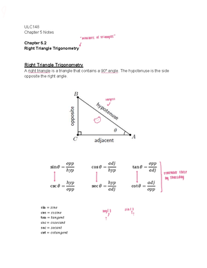 Chapter 5.1 Notes - ULC Chapter 5 Notes Chapter 5. Angles and Radian ...