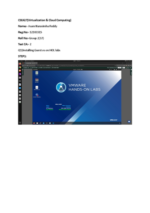 Cloud sim theory - rddr - CloudSim is a simulation toolkit that supports the modelling and - Studocu