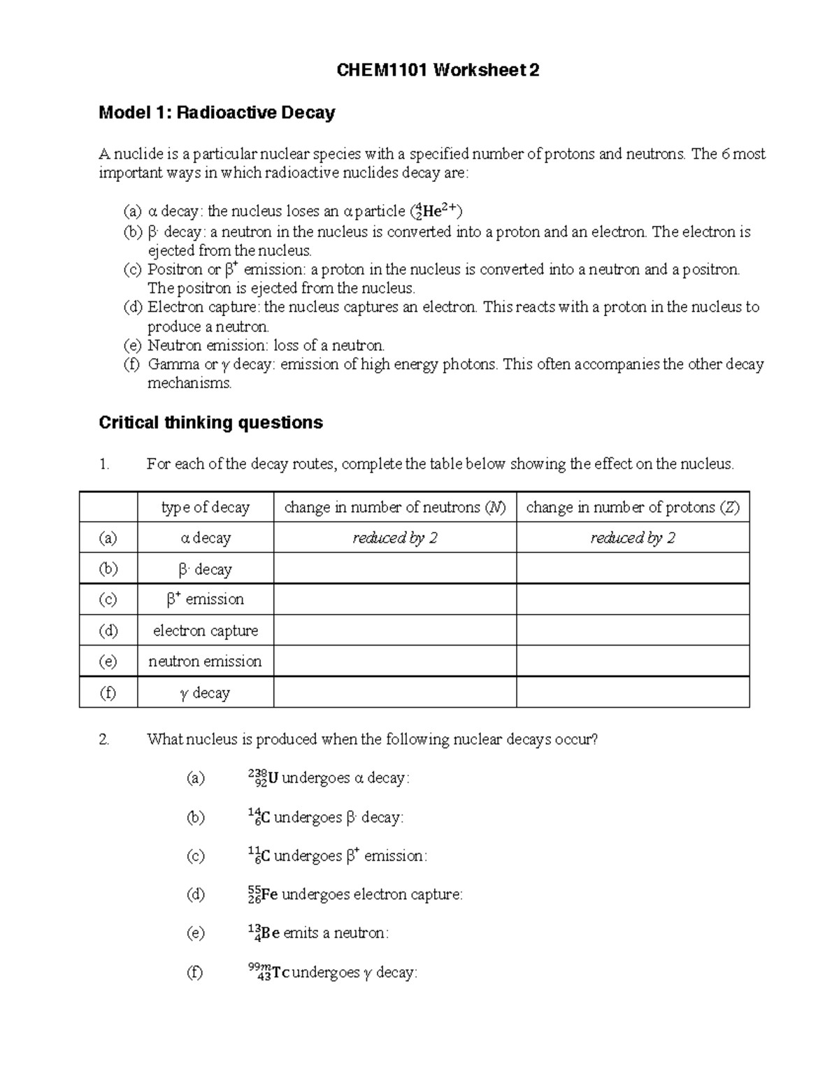 Nuclear Chemistry - WMSU - Studocu