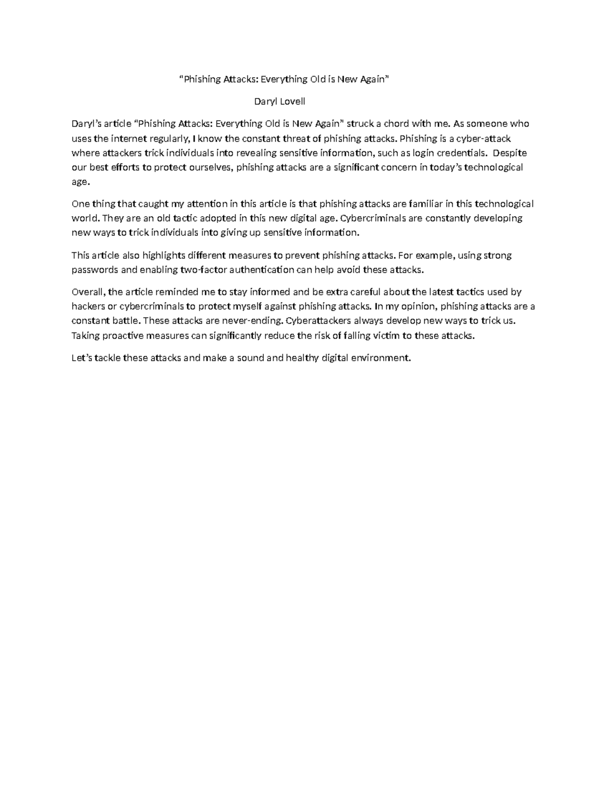 Phishing Attacks - “Phishing Attacks: Everything Old is New Again ...