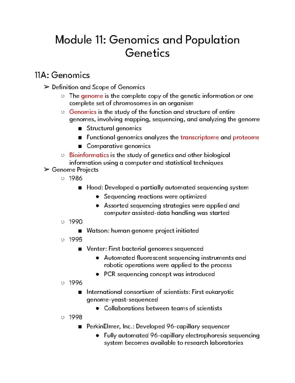 Module 11 Genomics and Population Genetics - : Developed 96-capillary ...