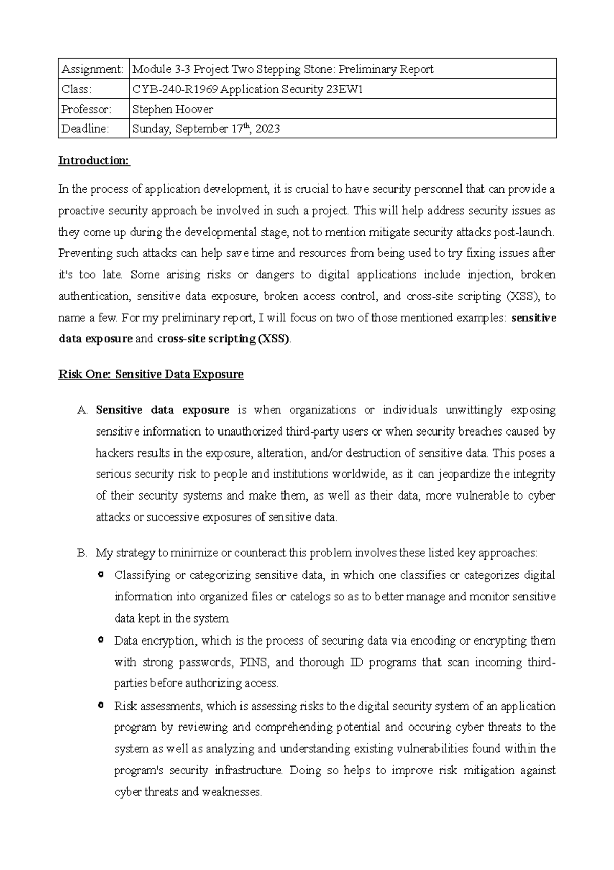 CYB 240 Module 3-3 Project 2 Richard Renault - Assignment: Module 3-3 ...