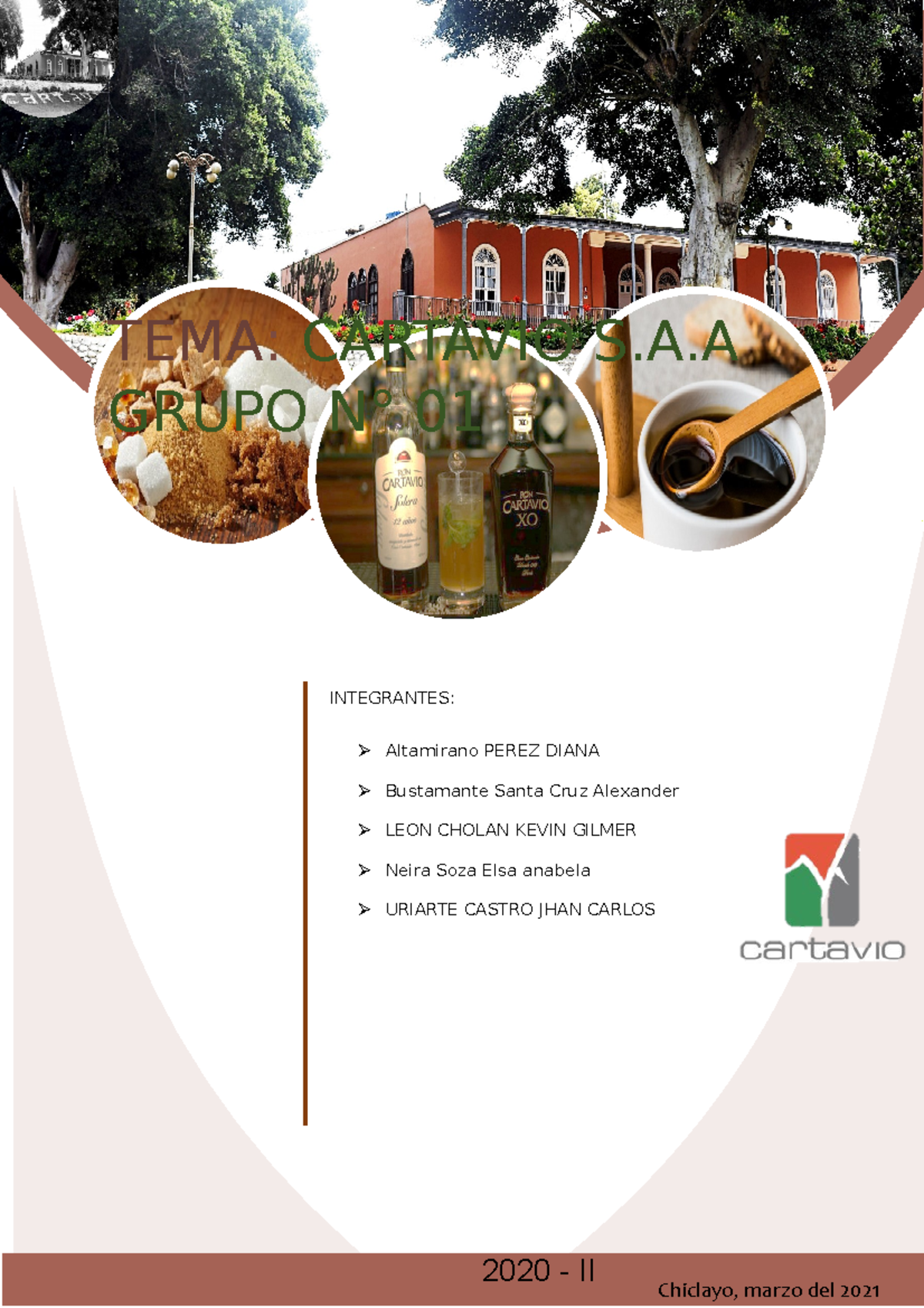 Producto Acreditable 1 Grupo 1 - TEMA: CARTAVIO S.A GRUPO N° 01 ...