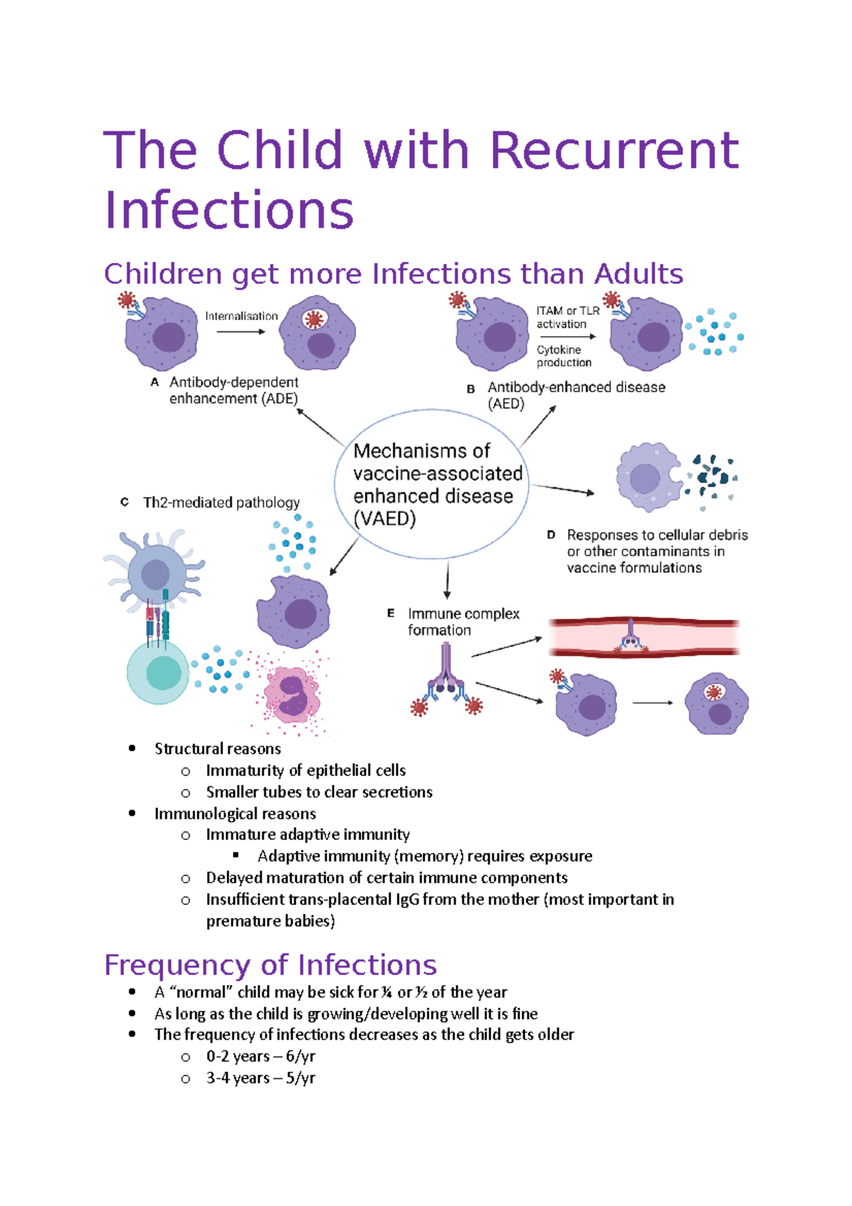 The Child with Recurrent Infections - The Child with Recurrent ...