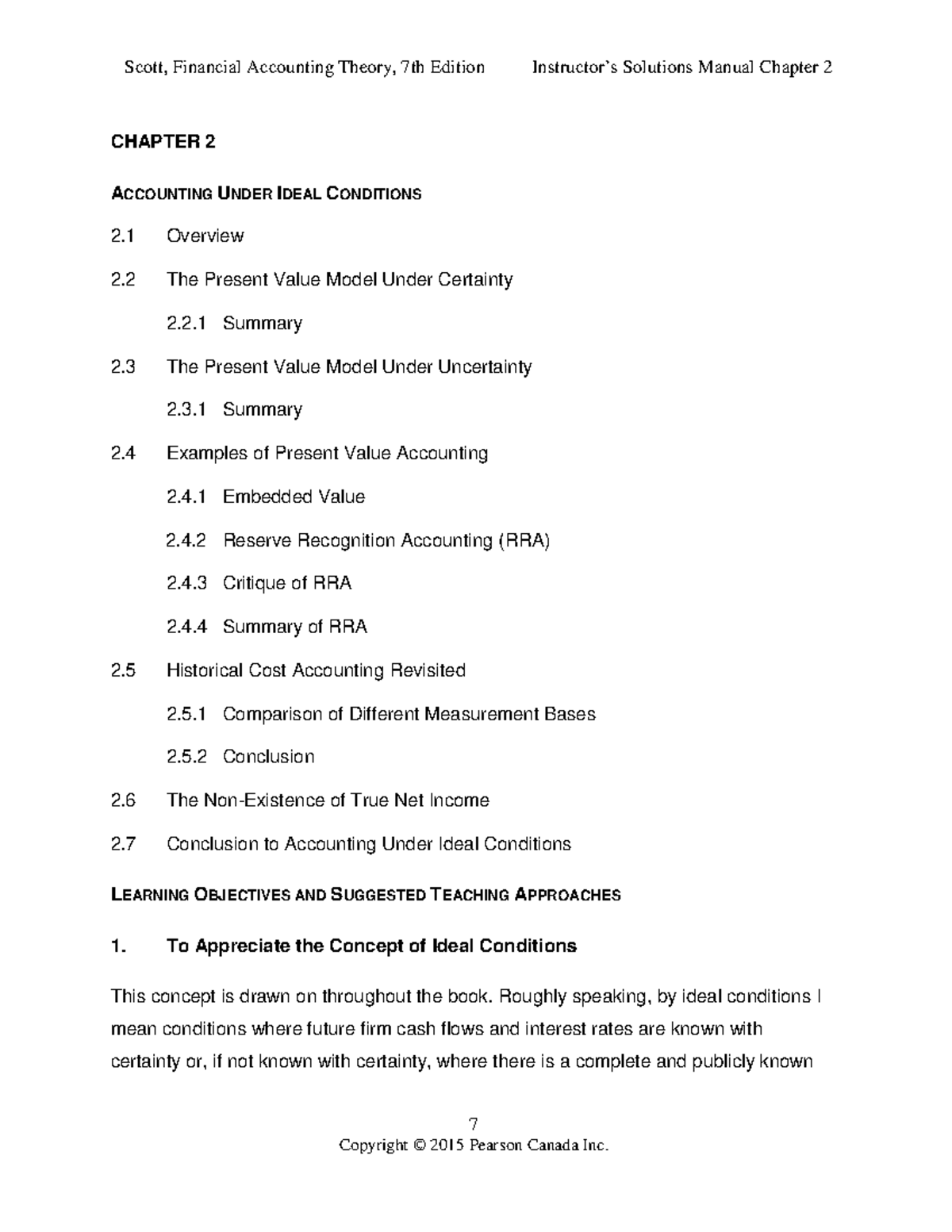 Chap 2 applied research - 7 CHAPTER 2 ACCOUNTING UNDER IDEAL CONDITIONS ...