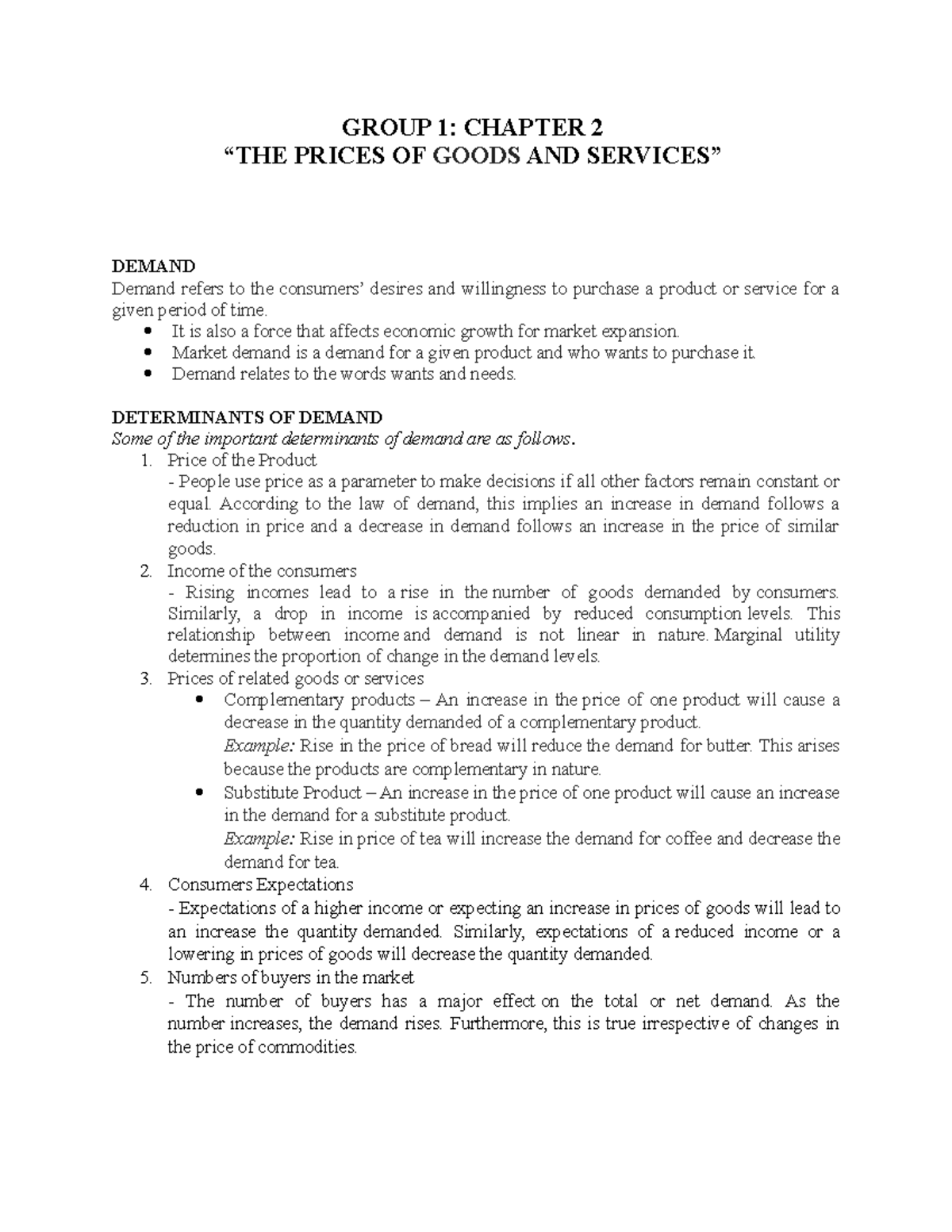 Group 1 - SOFT COPY - Soft copy of my report - GROUP 1: CHAPTER 2 “THE ...