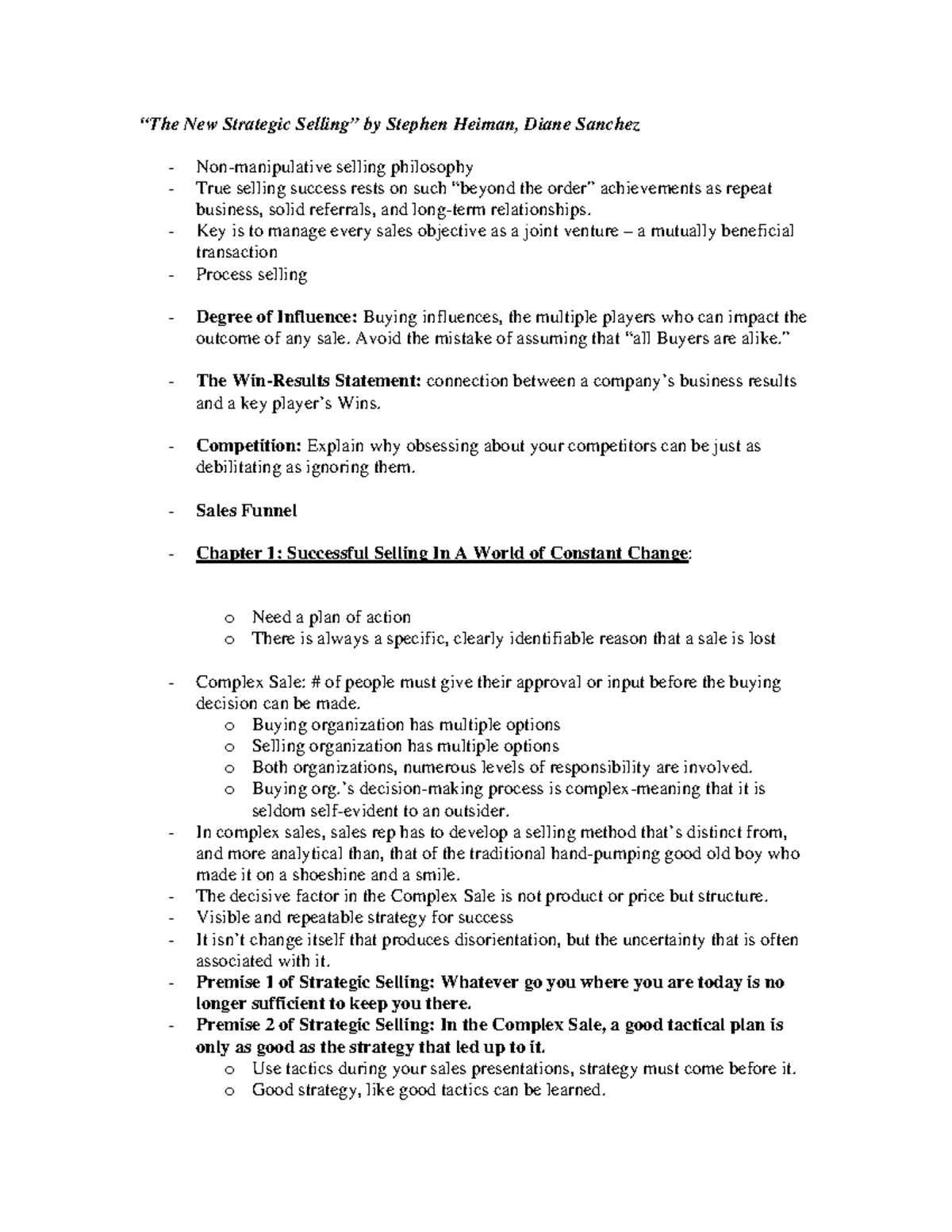 The New Strategic Selling 15 - “The New Strategic Selling” by Stephen ...