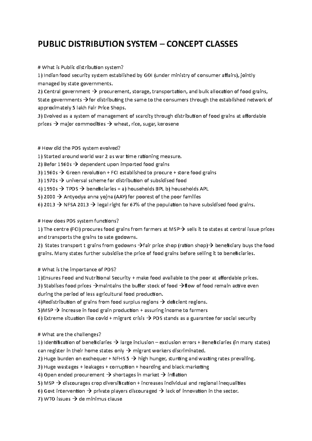 Public Distribution System - PUBLIC DISTRIBUTION SYSTEM – CONCEPT ...