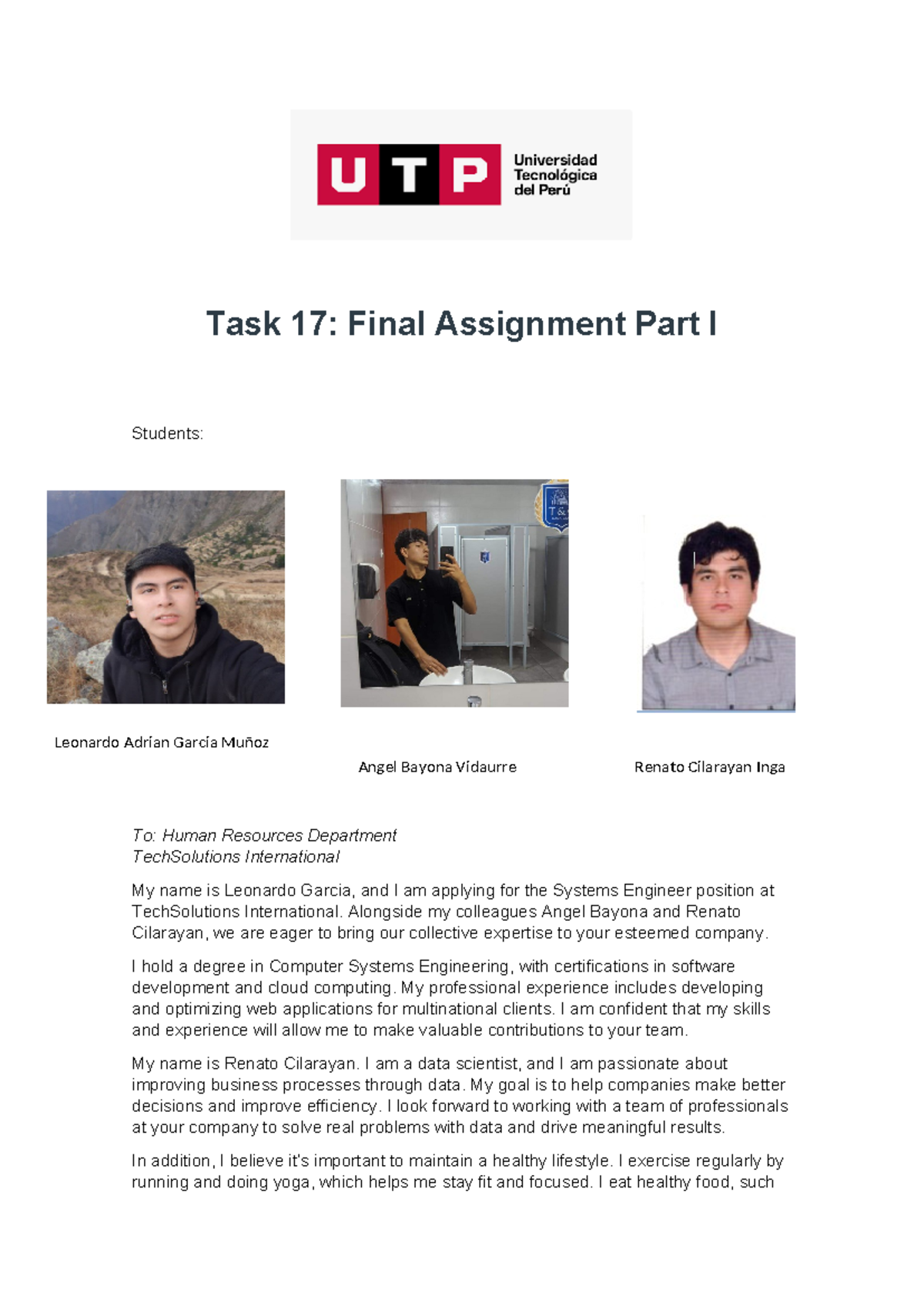 Week 17 - Task Assignment - Final Assignment Part - Task 17: Final ...