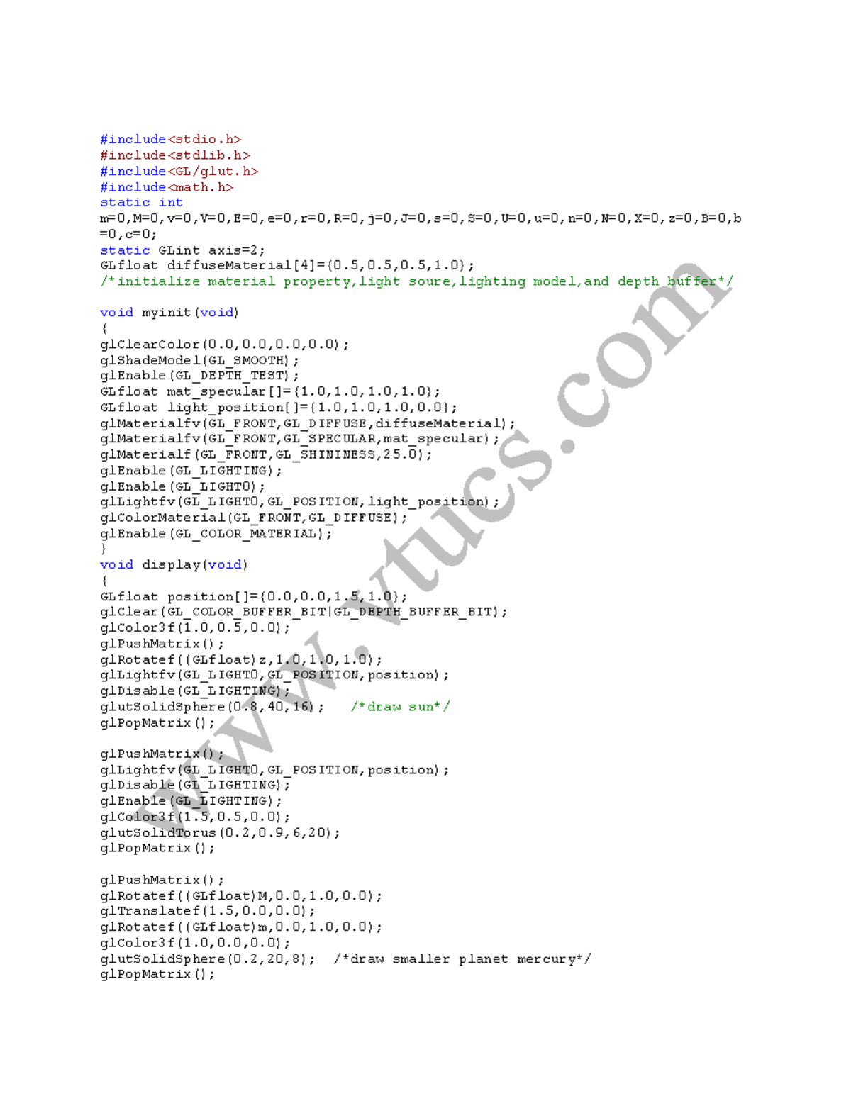 Solar Code - Computer graphics project - #include #include #include #include static - Studocu