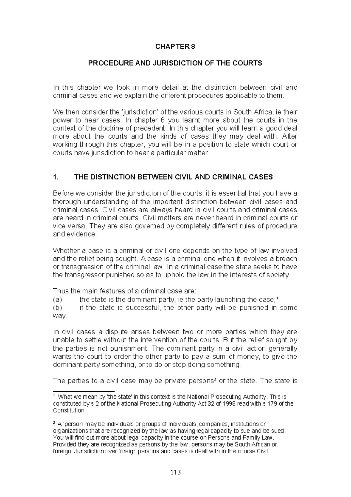 Chp 8 Procedure And Jurisdiction 2012 Chapter 8 Procedure And