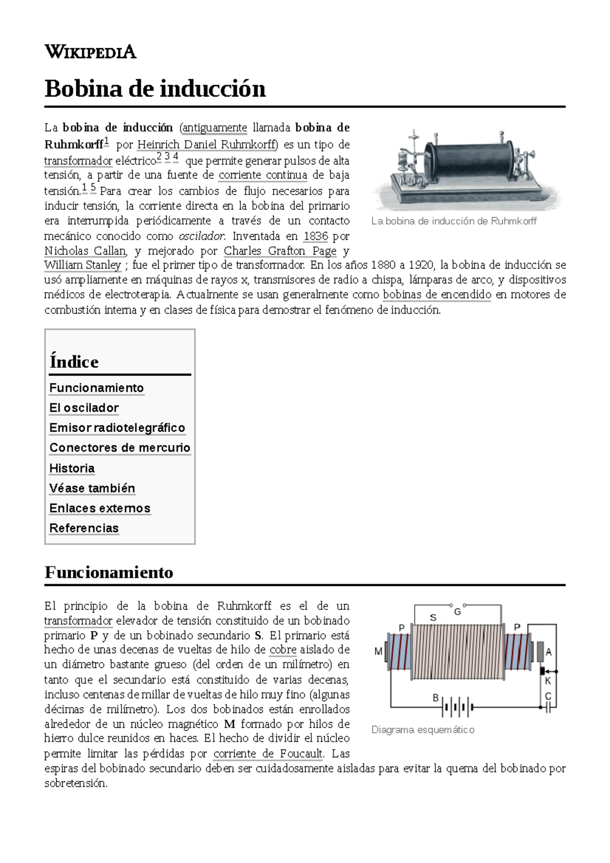 Bobina de inducción - fsafafasfsaafsfasfasfasf - La bobina de inducción de Ruhmkorff Diagrama ...