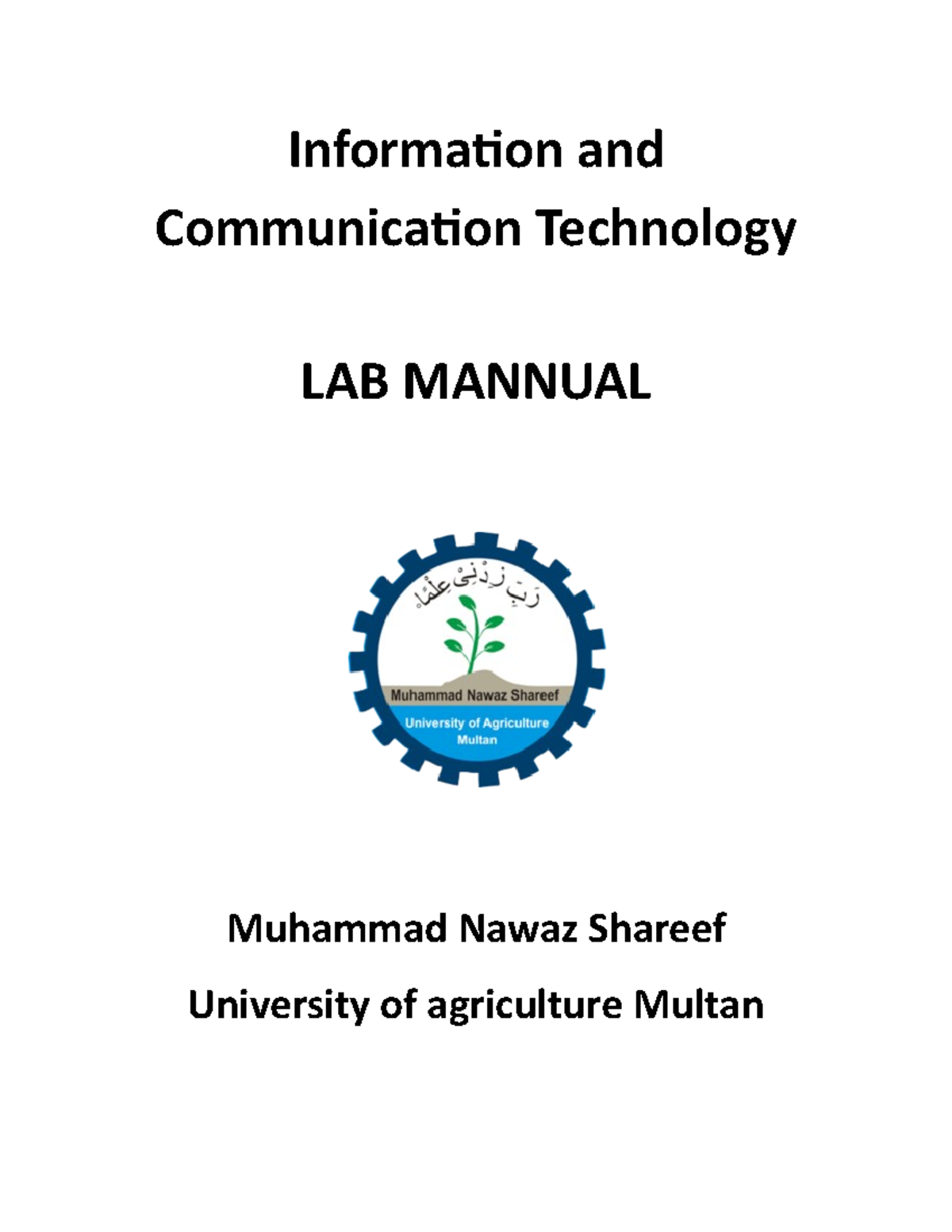 Information and Communication Technology (Autosaved) lab word ...