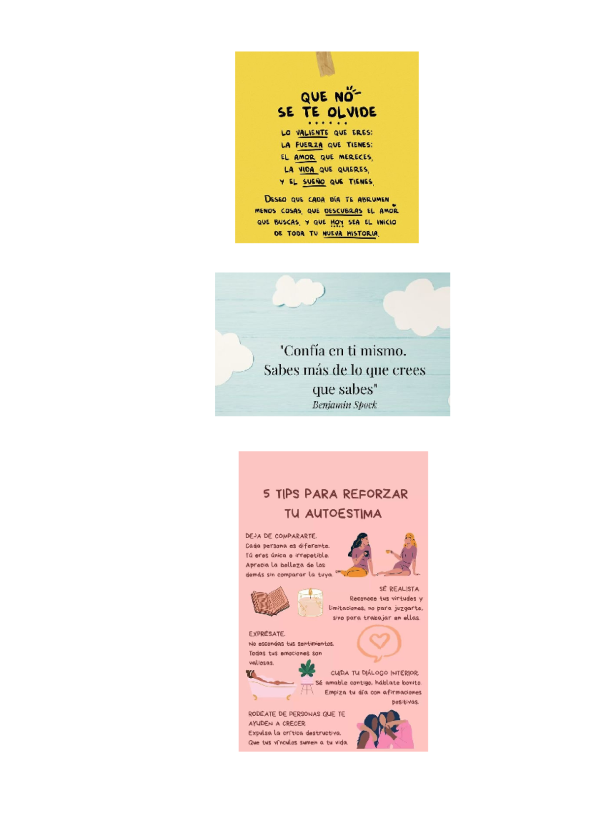 Frases de autoestima - HHHHJ - QUE NO SE TE OLVIDE LO VALIENTE QUE LA FUERZA QUE EL AMOR QUE ...