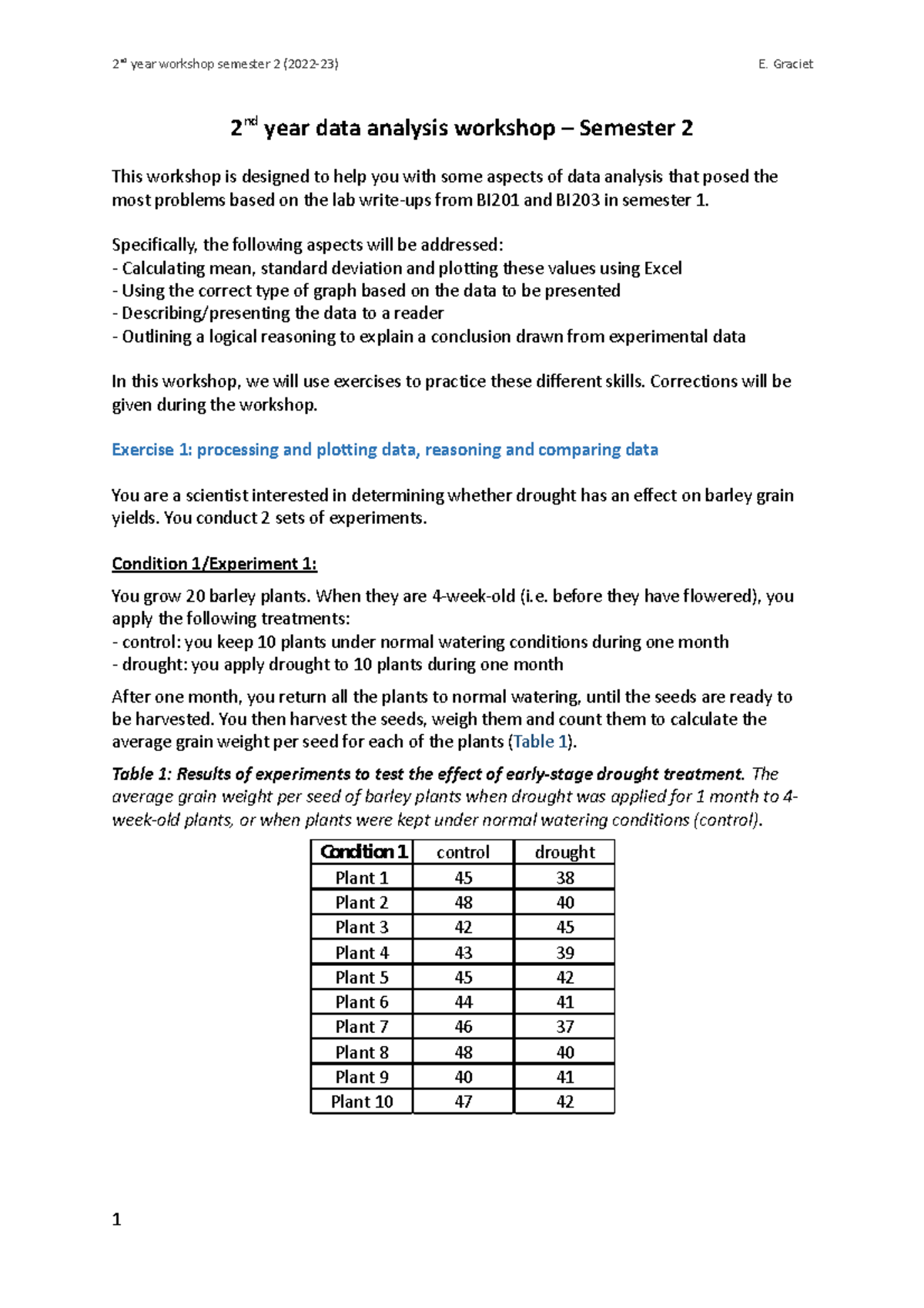 Exercises Data analysis workshop - 2 nd year data analysis workshop ...