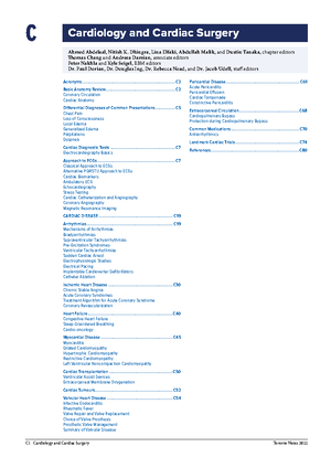 Toronto Notes 2022 - Thoracic - GS1 General and !oracic Surgery Toronto ...