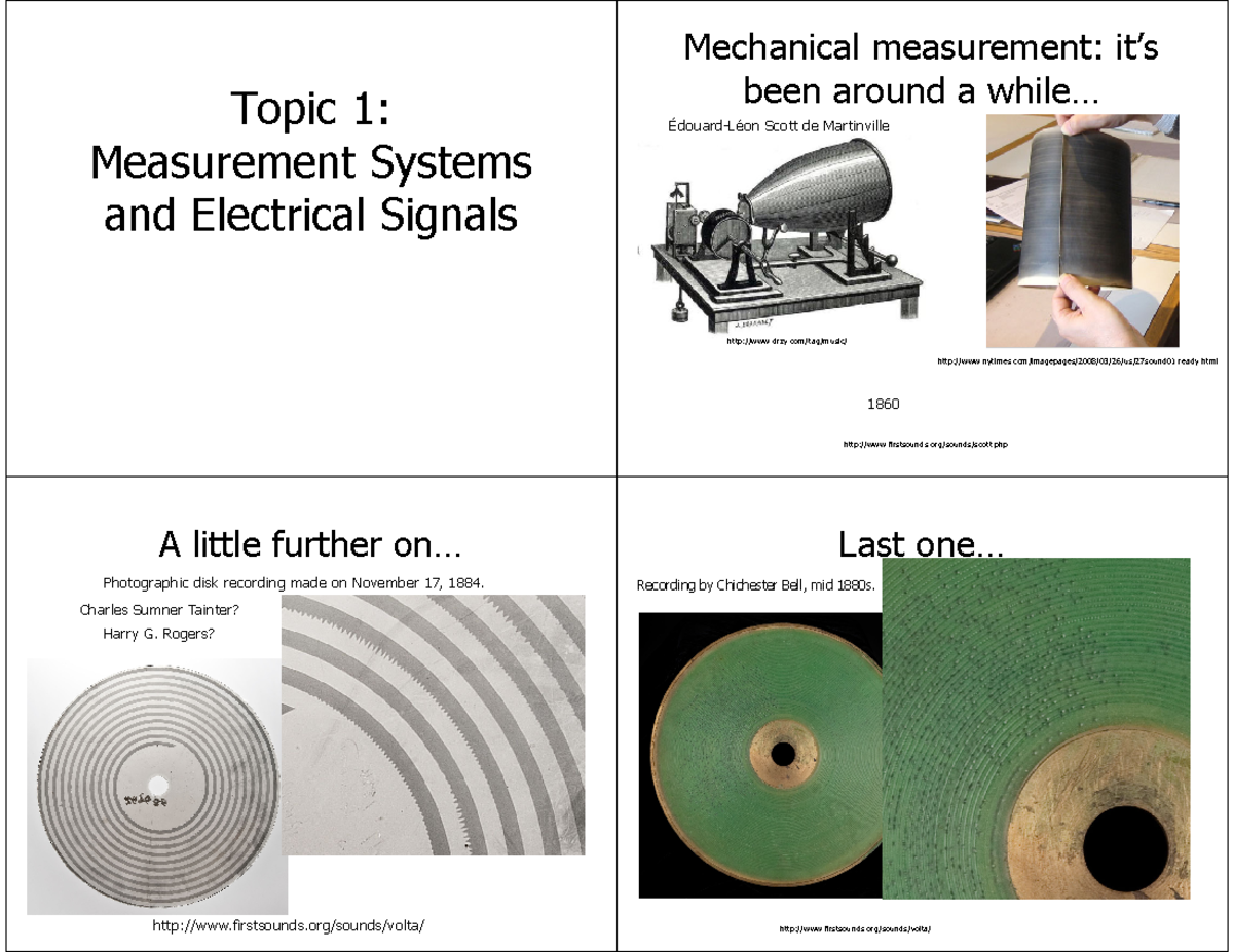 Topic 1 Measurement Systems and Electrical Signals sv - Topic 1 ...