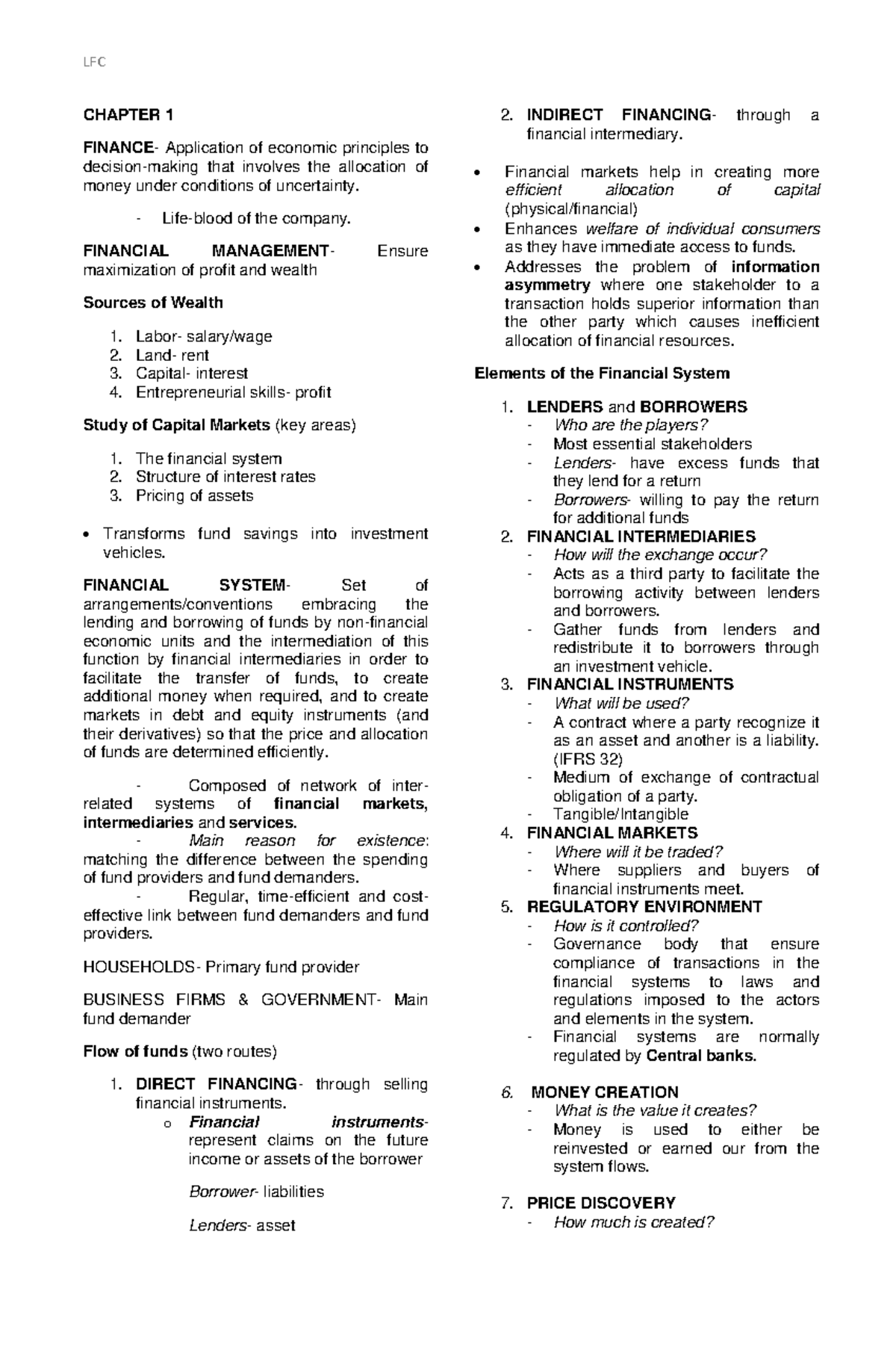 Financial Market Reviewer For College 2022 CHAPTER 1 FINANCE financial-market-reviewer-for-college-2022-chapter-1-finance