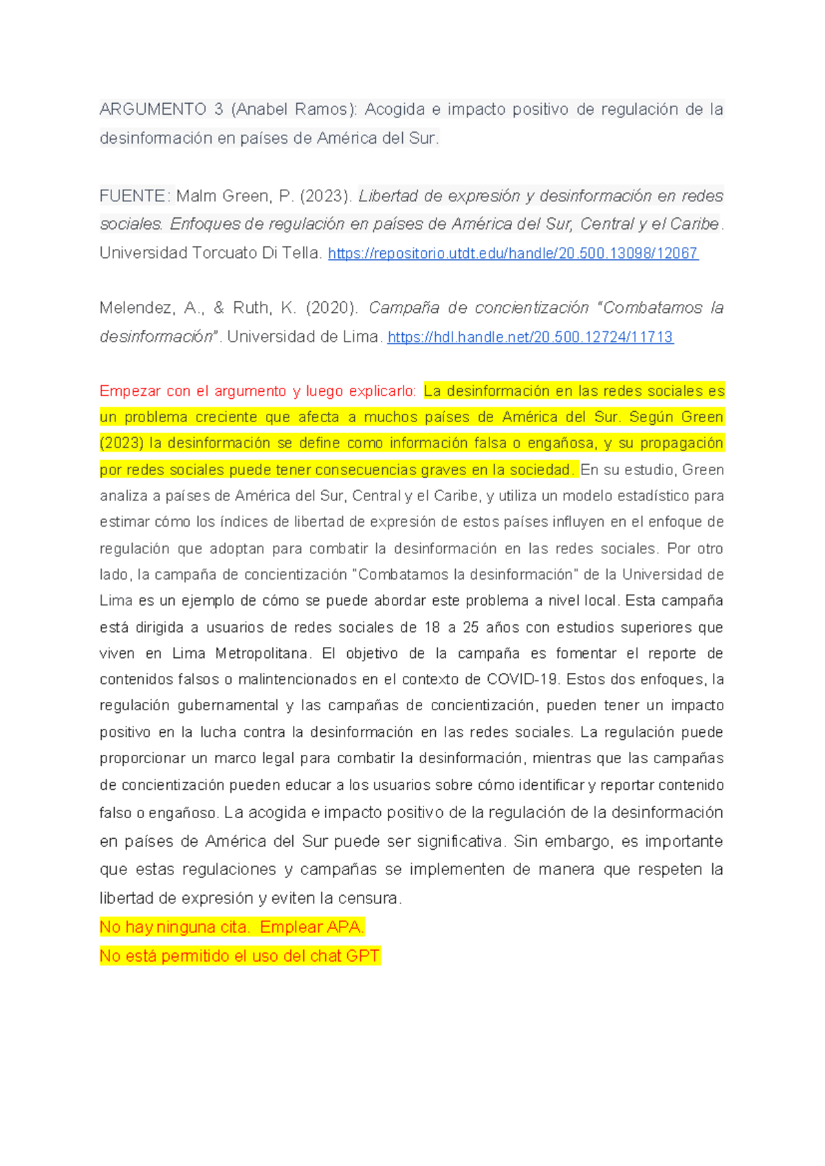 LENGUA REDACCIÓN - ARGUMENTO 3 (Anabel Ramos): Acogida e impacto ...