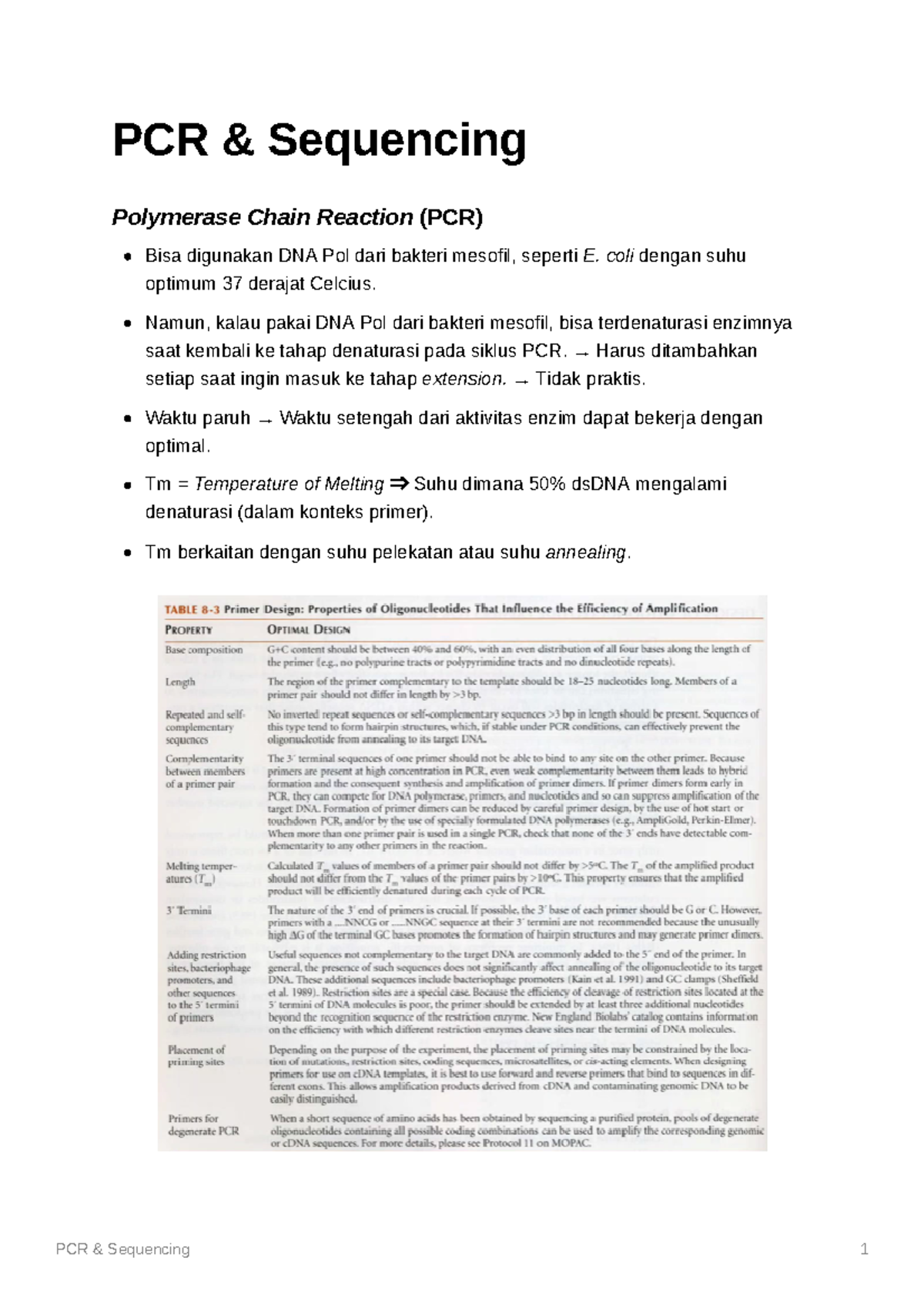 PCR dan Sequencing - Week 4 - Lectured by Yogiara, Ph.D. - PCR ...