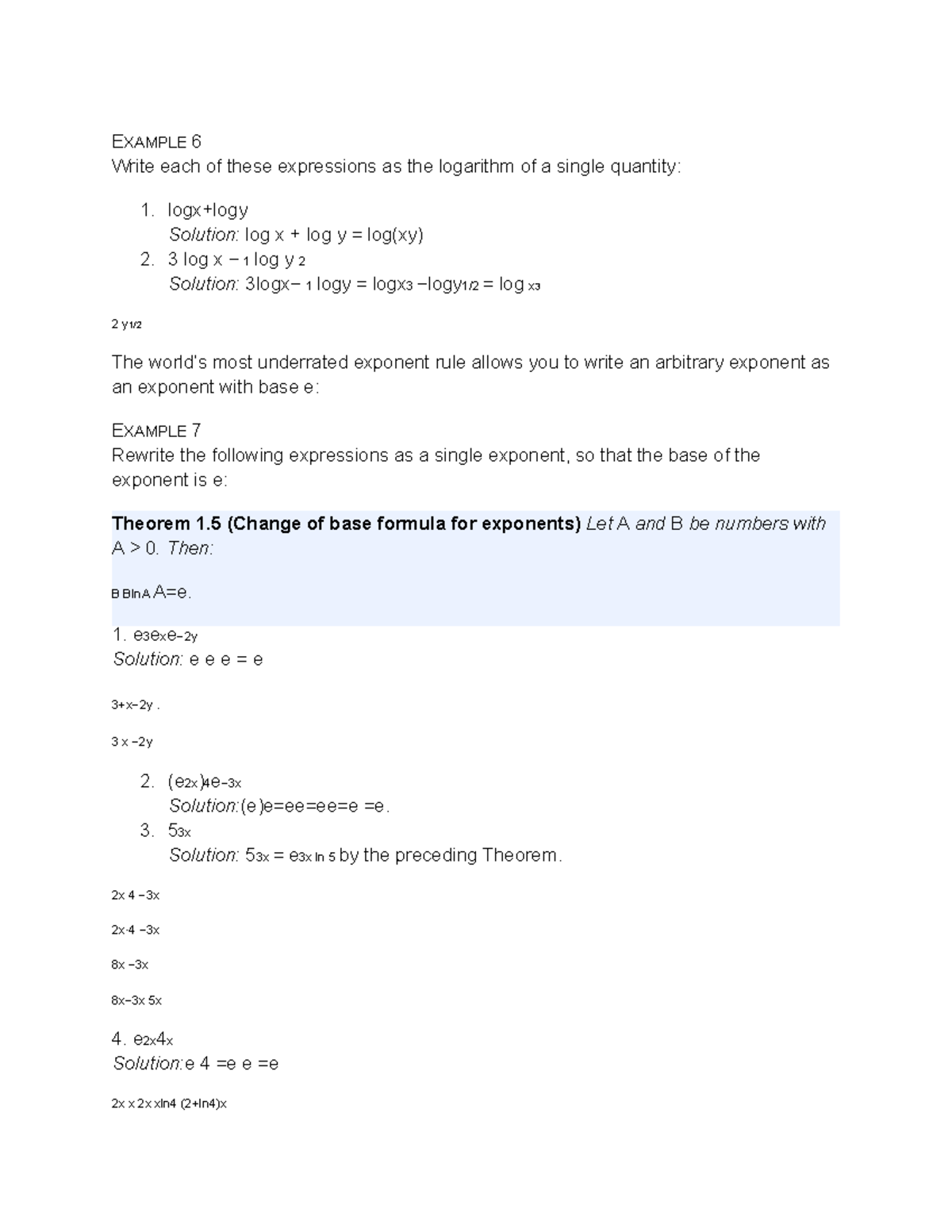 124 notes - calc 1 lecture - EXAMPLE 6 Write each of these expressions ...