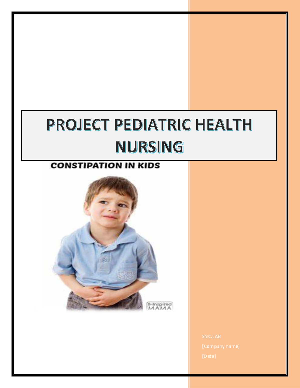 Constipation (1) M. k Ashif project 22 - SNC [Company name] [Date ...