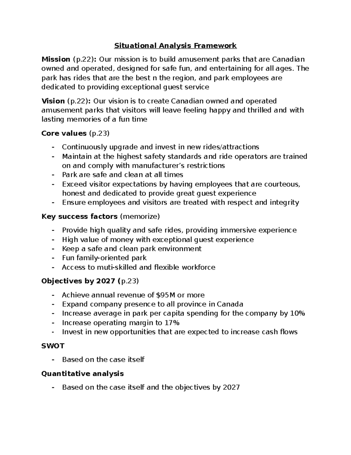 API cheat sheet - CPA capstone 1 case - Situational Analysis Framework ...