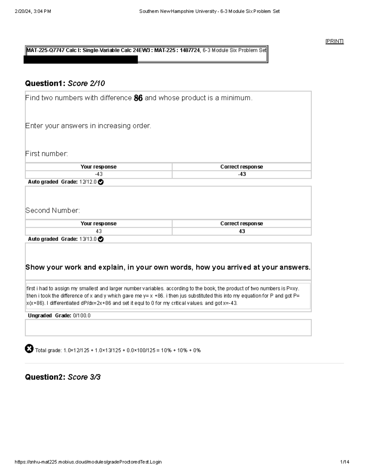Different question of 6-3 problem set module 6 publish - [PRINT] MAT ...