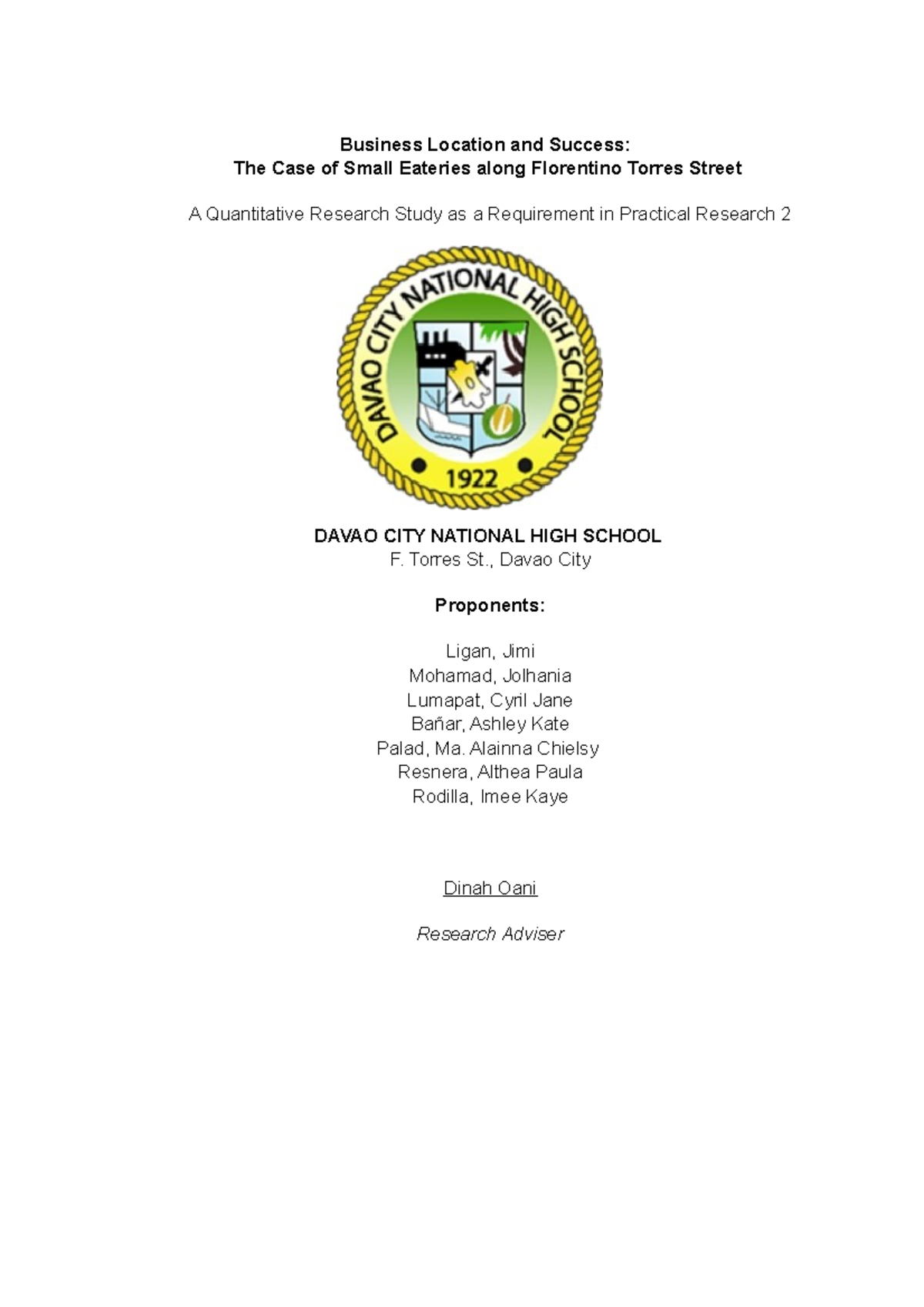 BGS - this is an example of background of the study based on economics ...