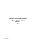 D372 - WGU - Introduction to Systems Thinking - Studocu