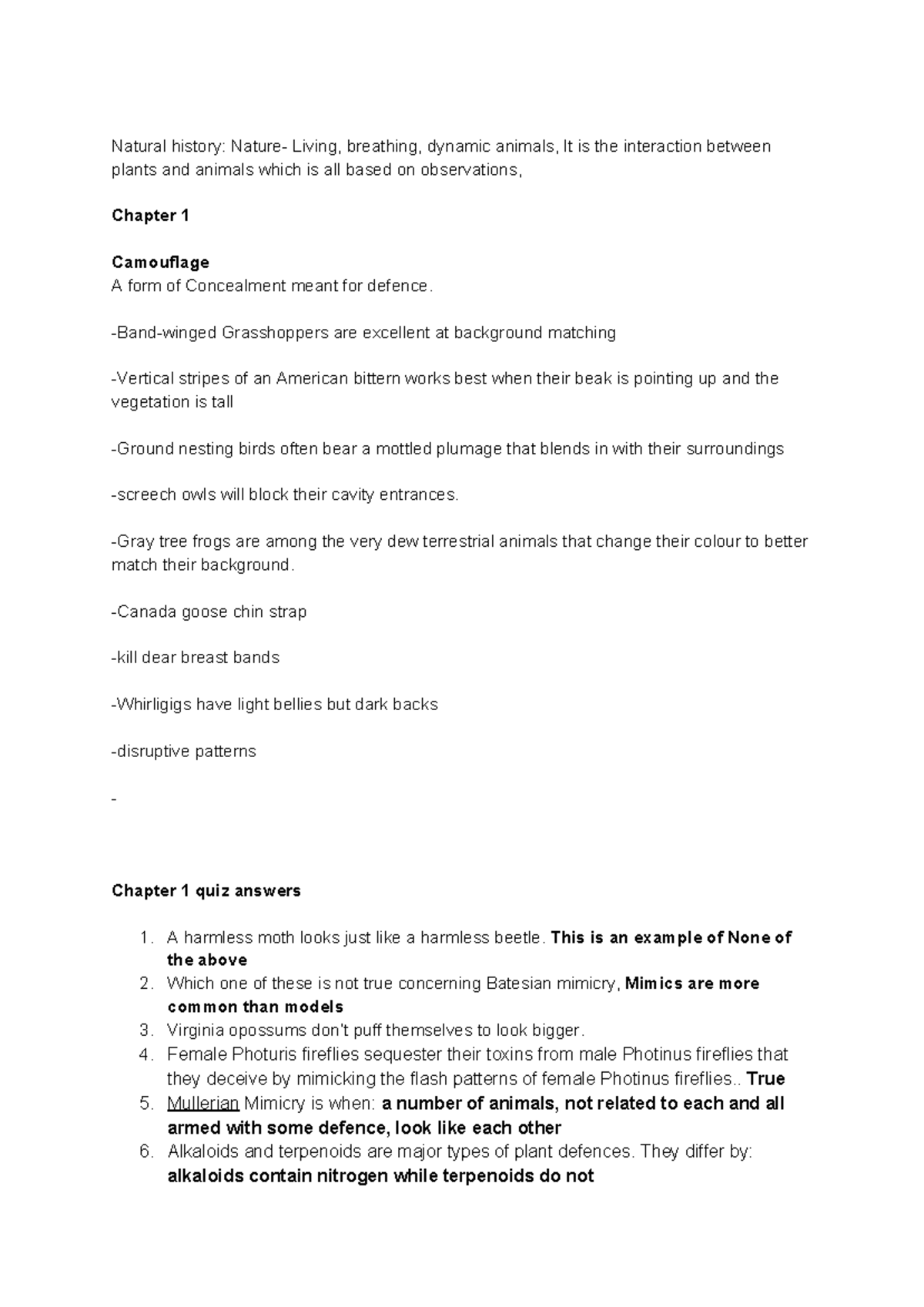 Biology history notes - Natural history: Nature- Living, breathing ...