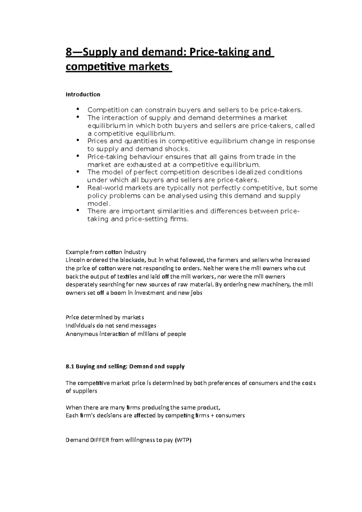 Unit 8 notes - The Economy: Economics for a Changing World - 8—Supply ...