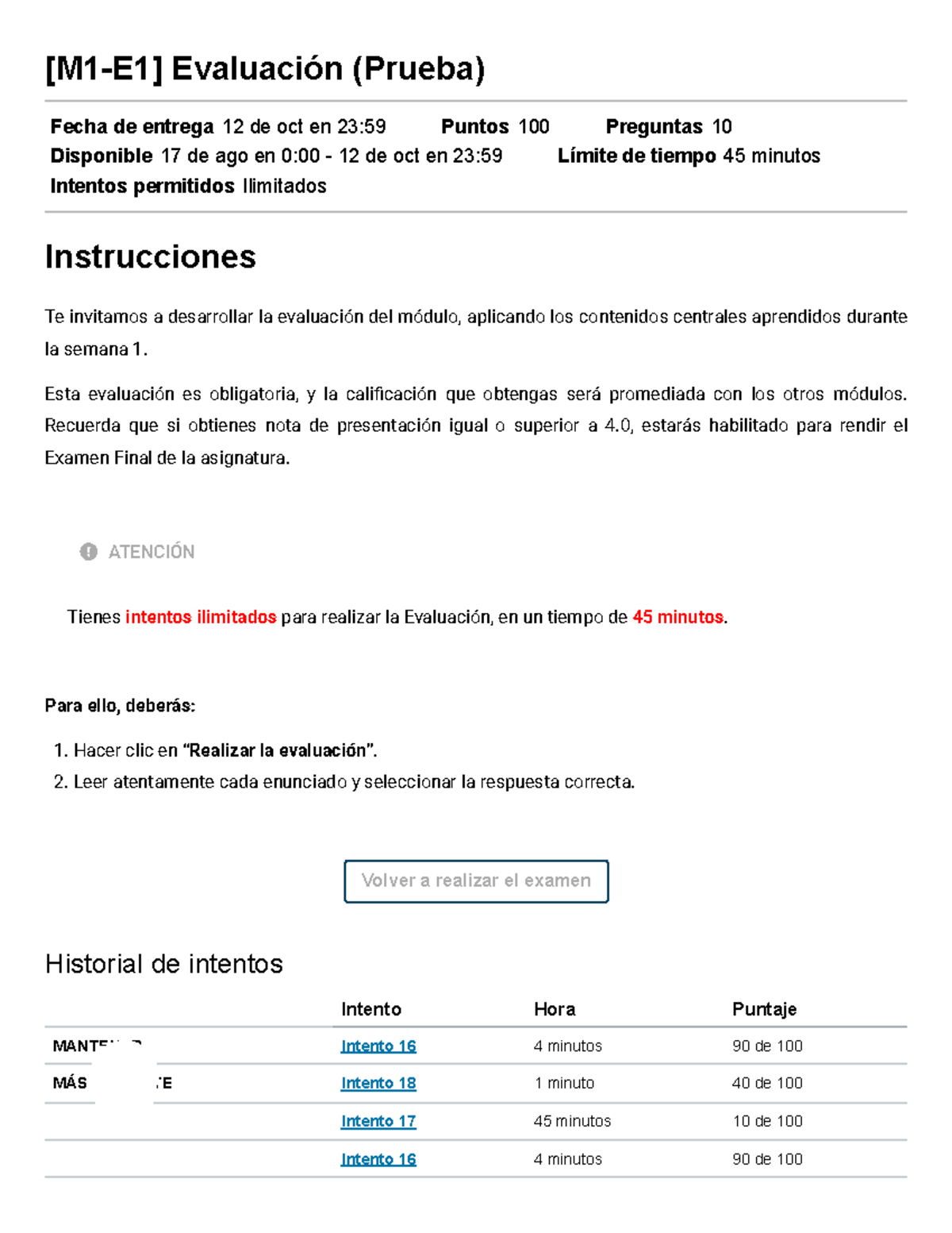 [M1-E1] Evaluación (Prueba) Procesos DE Costos 2 - [M1-E1] Evaluación (Prueba) Fecha de entrega ...