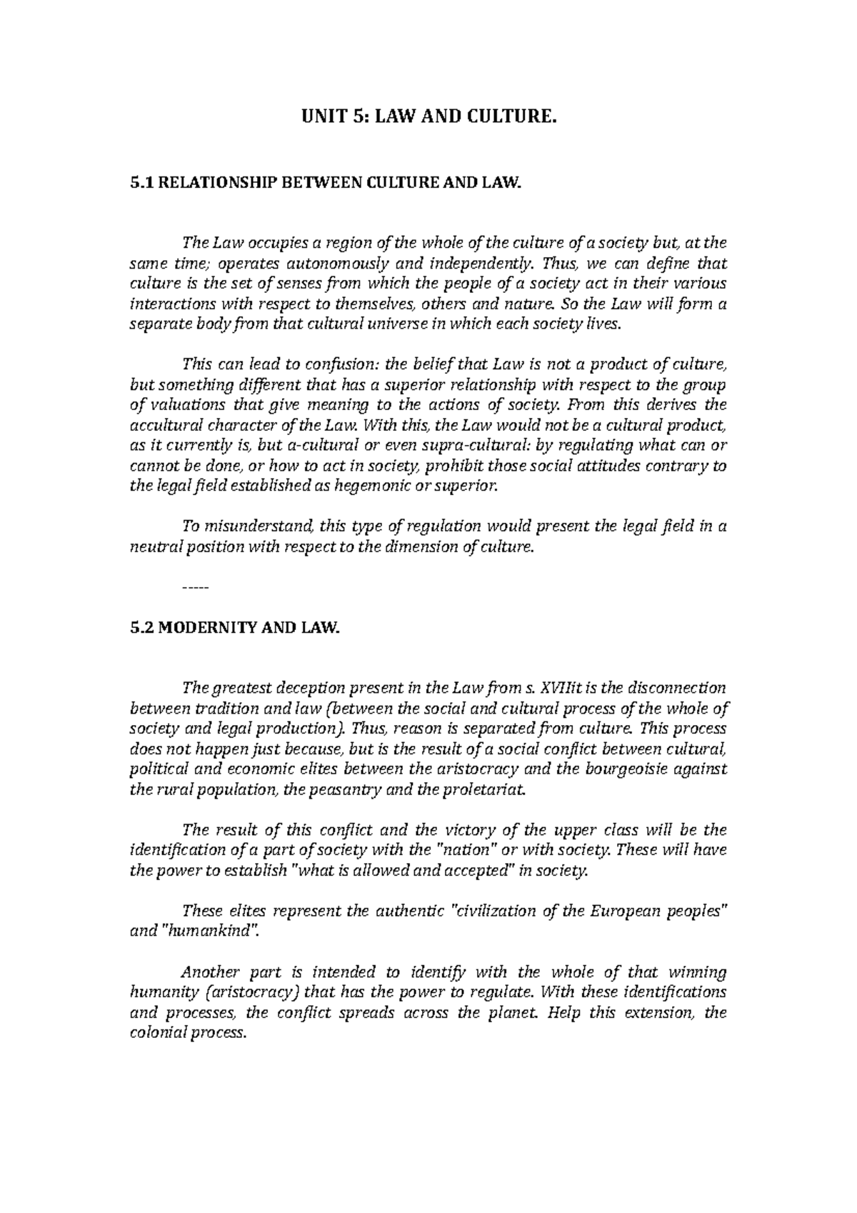 Unit 5 Social Media Explored - UNIT 5: LAW AND CULTURE. 5 RELATIONSHIP ...