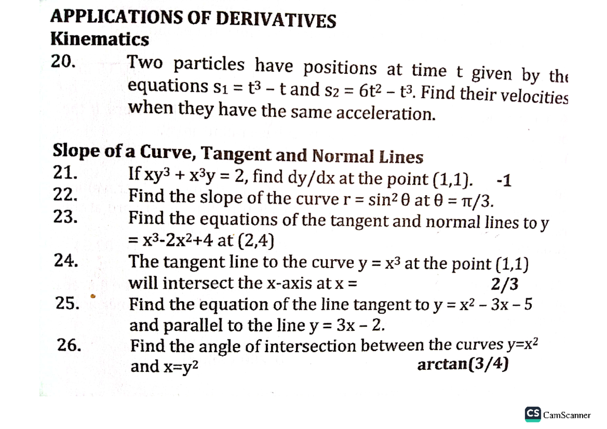 Application OF Derivatives Kinematics - Copy - Copy - BS-Mathematics ...