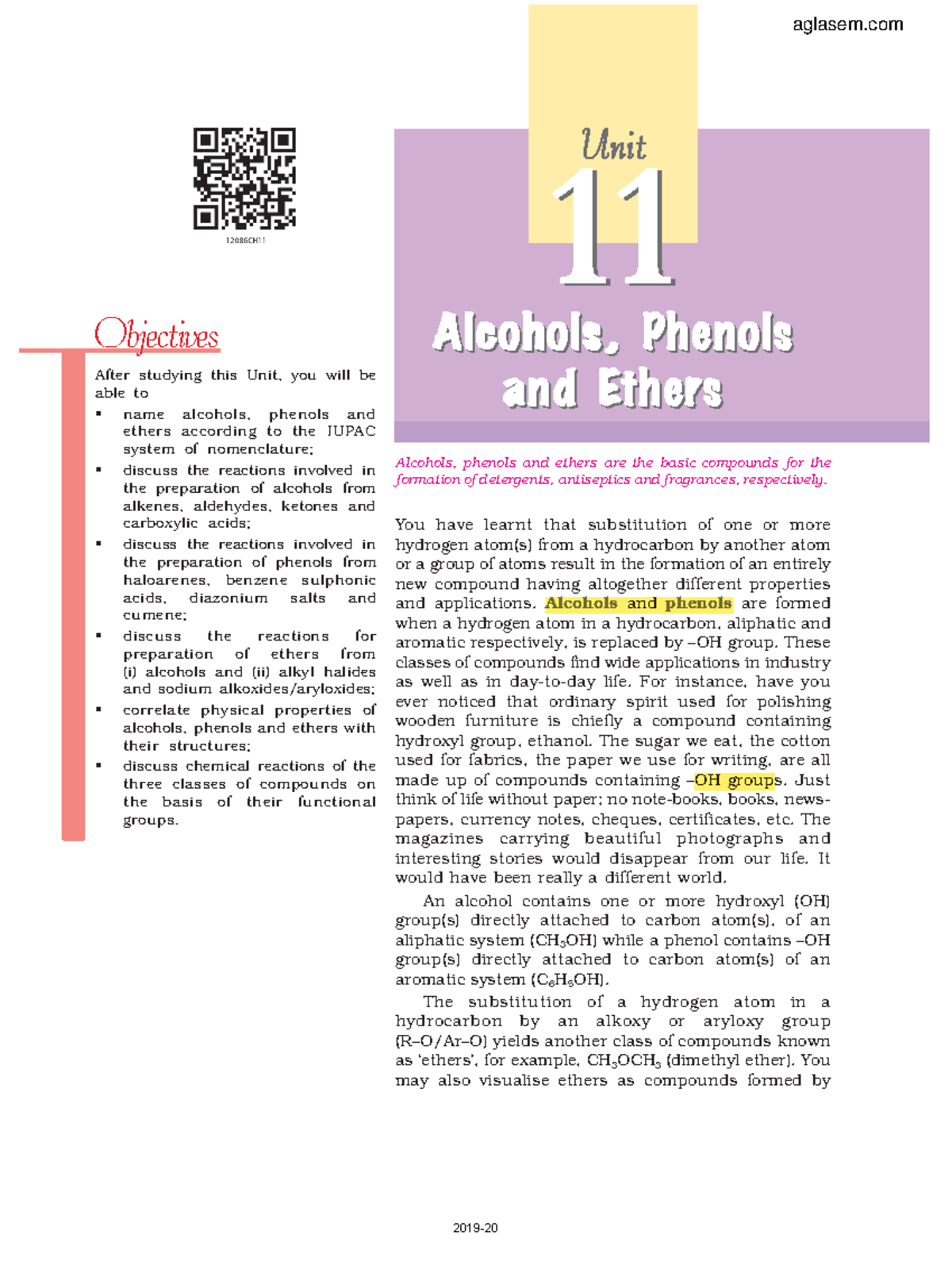 Ncert-Book-Class-12-Chemistry-Chapter-11-Alcohols-Phenols-and-Ether ...