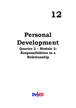 3 Q2 Perdev - Module 3 Quarter 2 Personal Development - 12 Personal ...