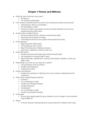 Fundamentals of Physical Fitness - Studocu